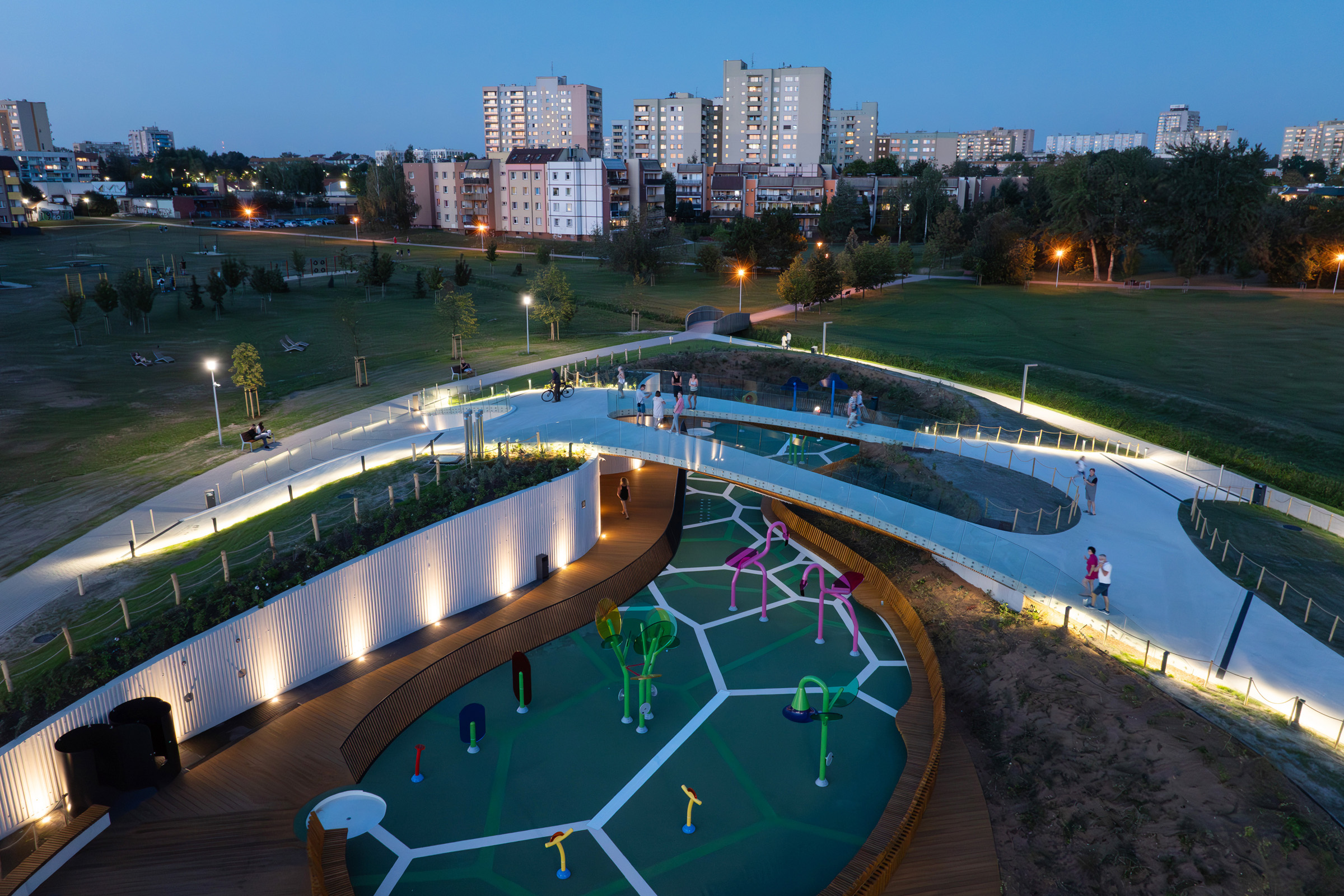 Playgrounds in Jaworek Park in Tychy by RS+ Robert Skitek - Architizer