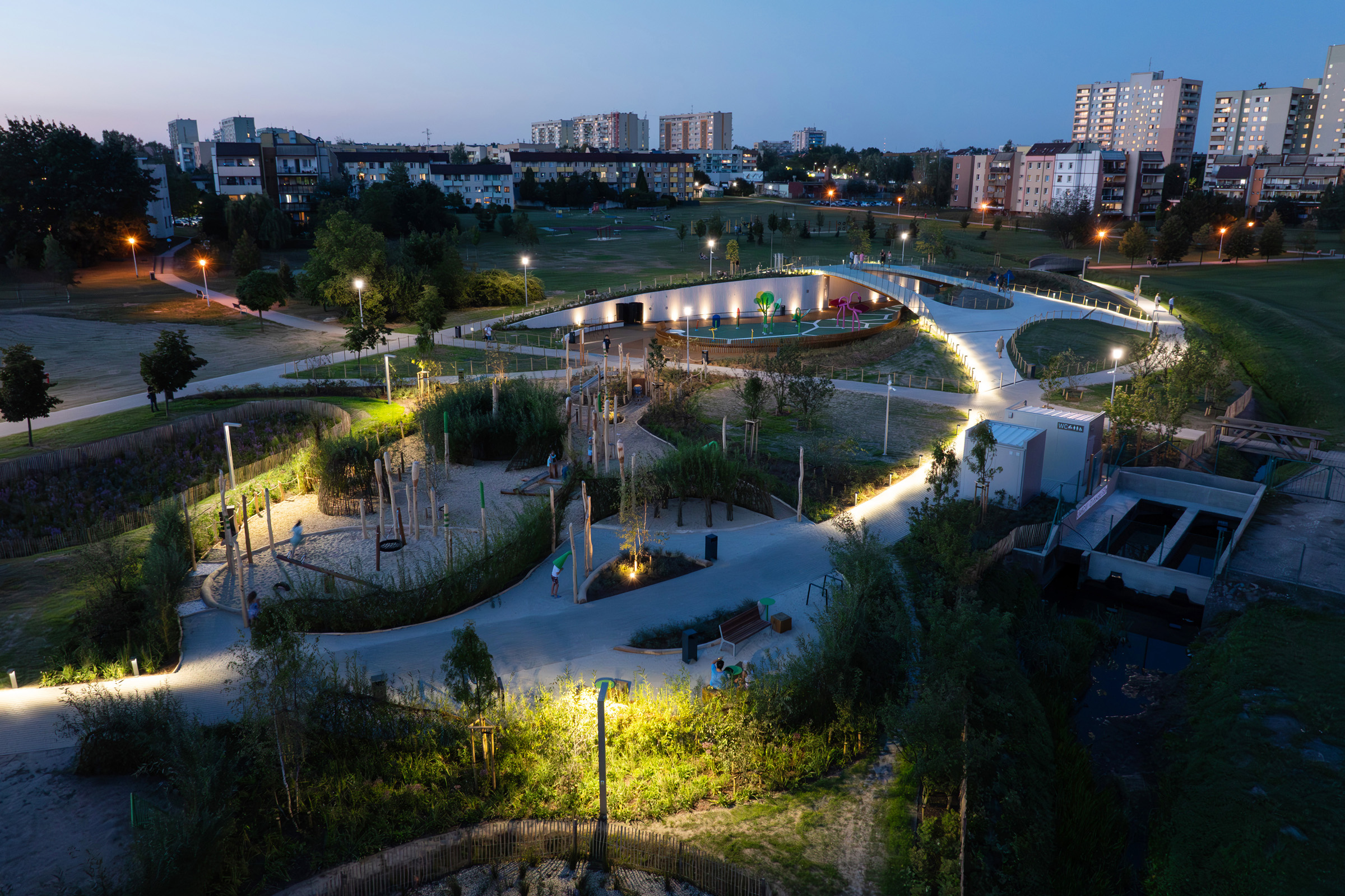 Playgrounds in Jaworek Park in Tychy by RS+ Robert Skitek - Architizer