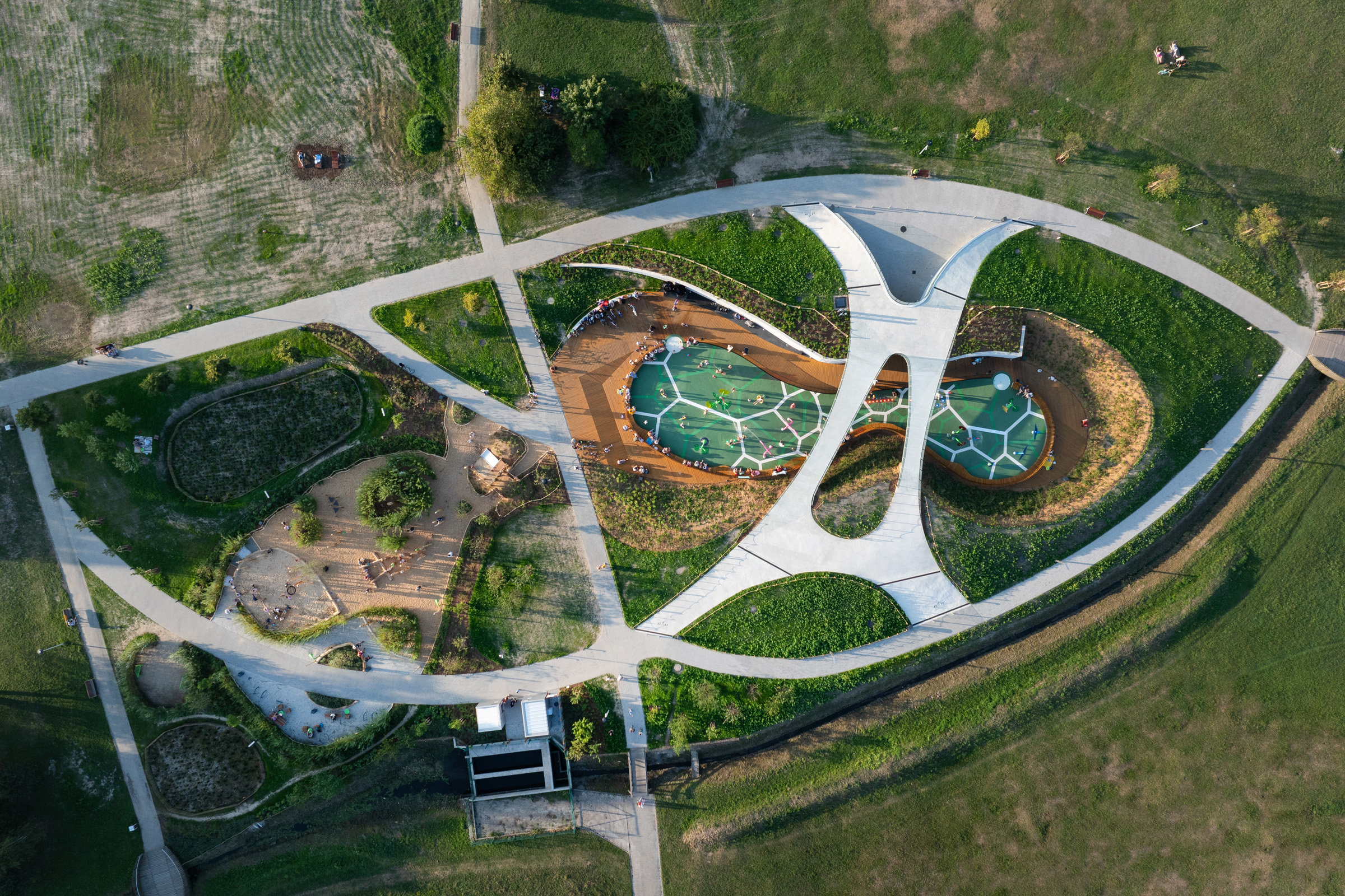 Playgrounds in Jaworek Park in Tychy by RS+ Robert Skitek - Architizer