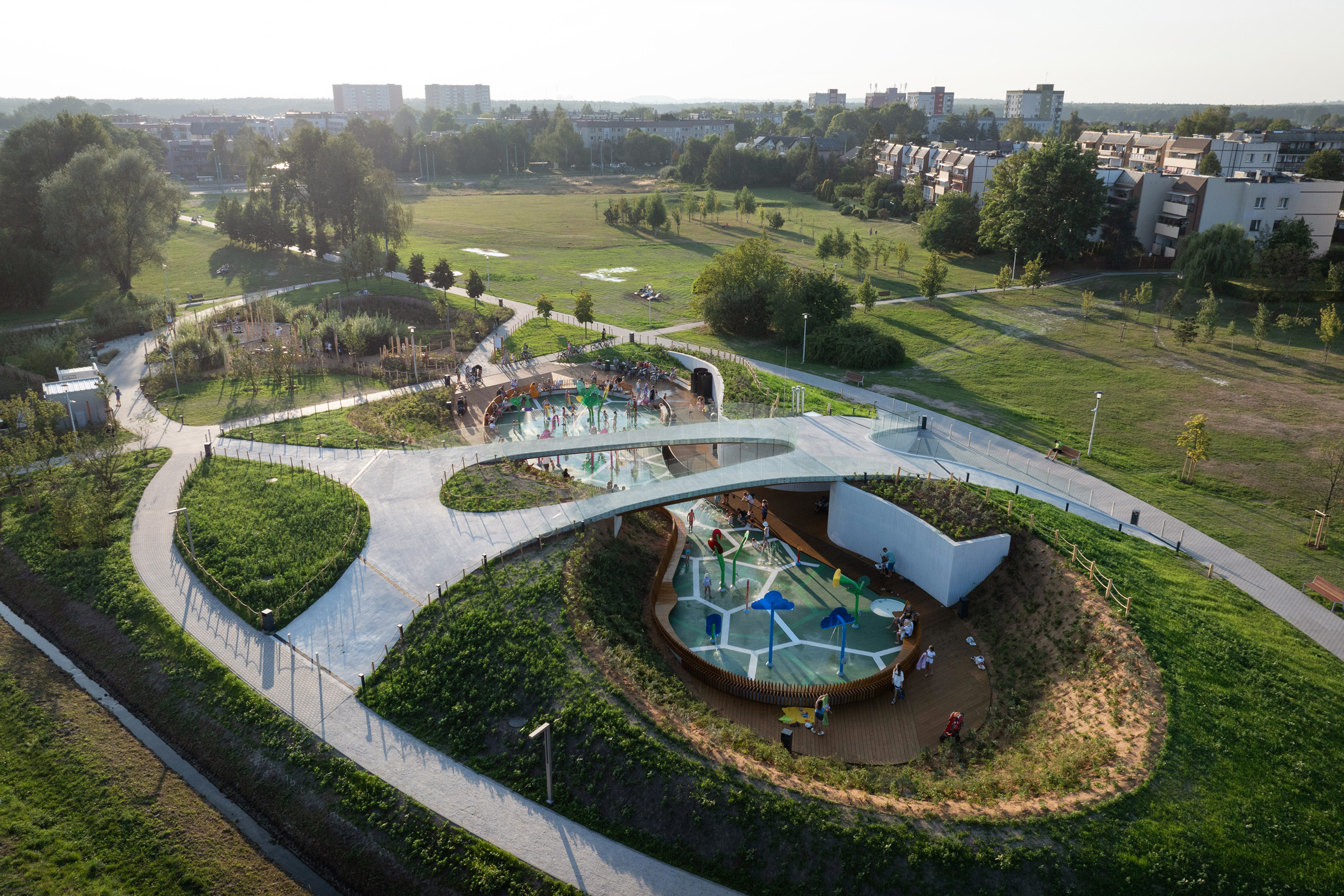 Playgrounds in Jaworek Park in Tychy by RS+ Robert Skitek - Architizer