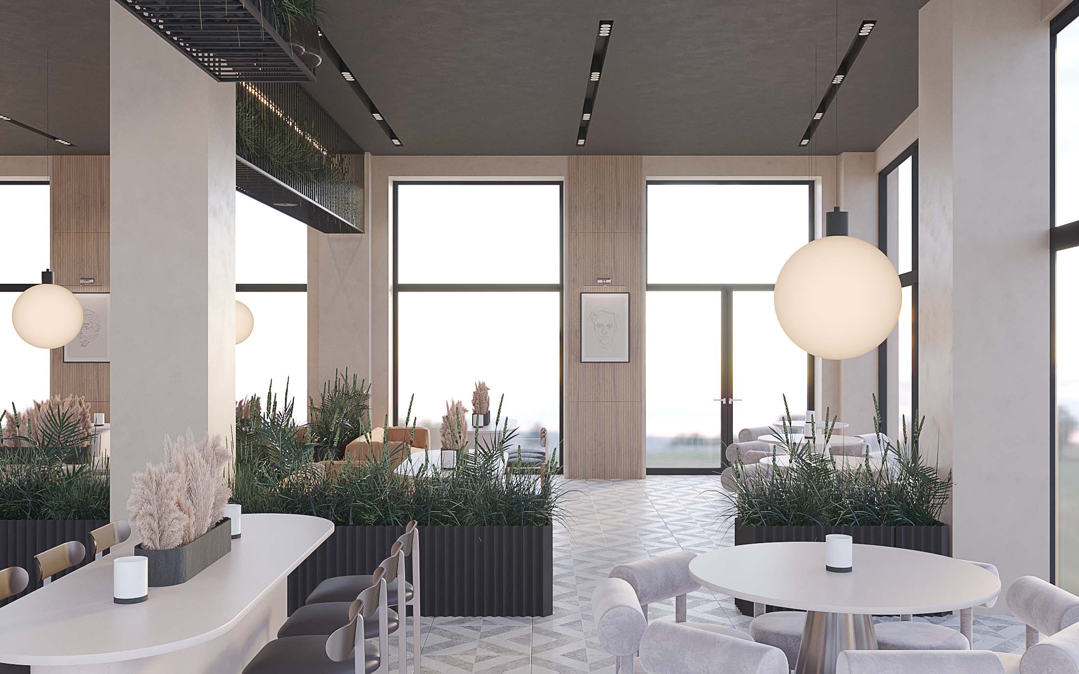 Dining hall of the INTC MSU by Asadov Architectural Studio - Architizer