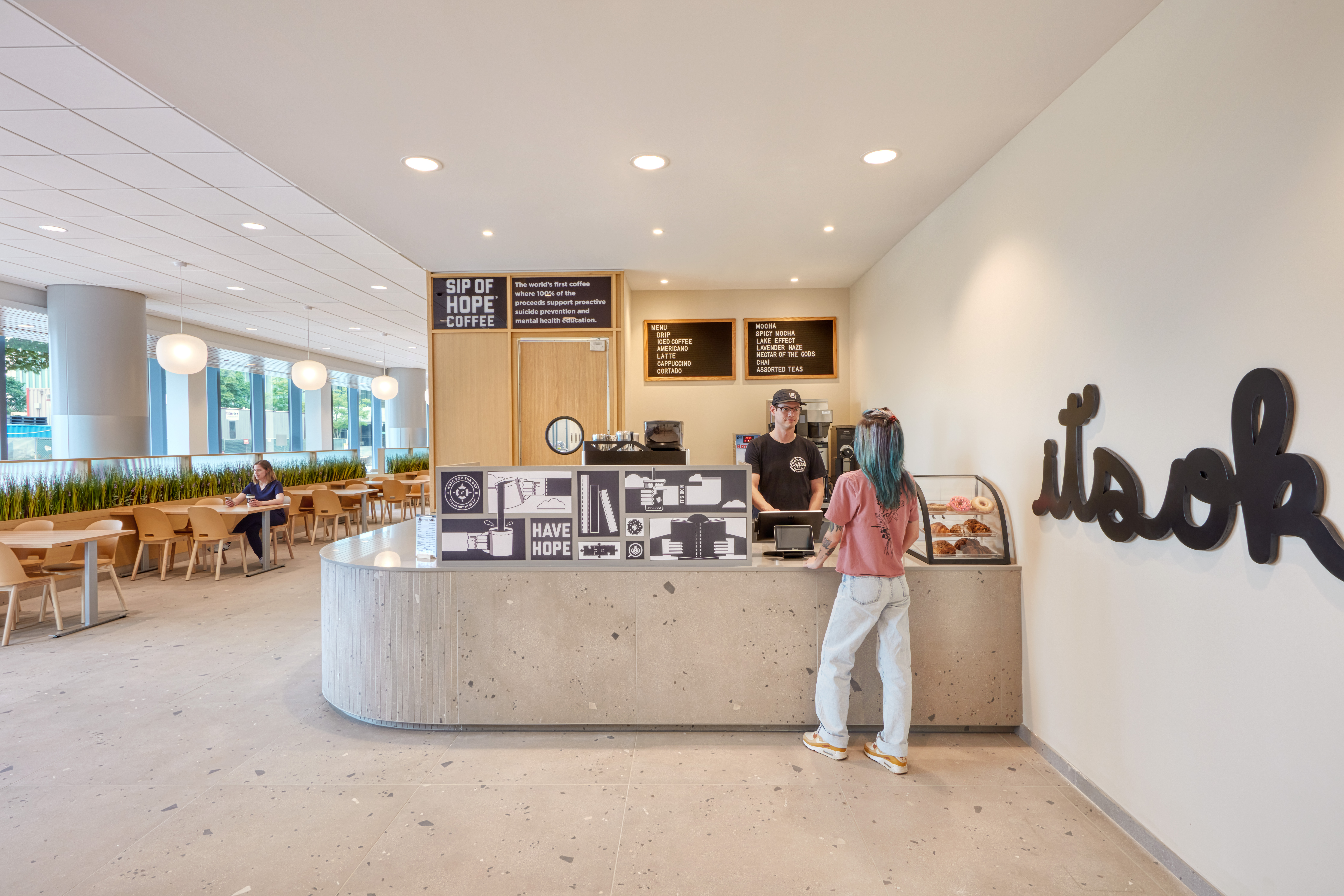 Food Hall at the Center for Care & Discovery by DAAM, Figure - Architizer