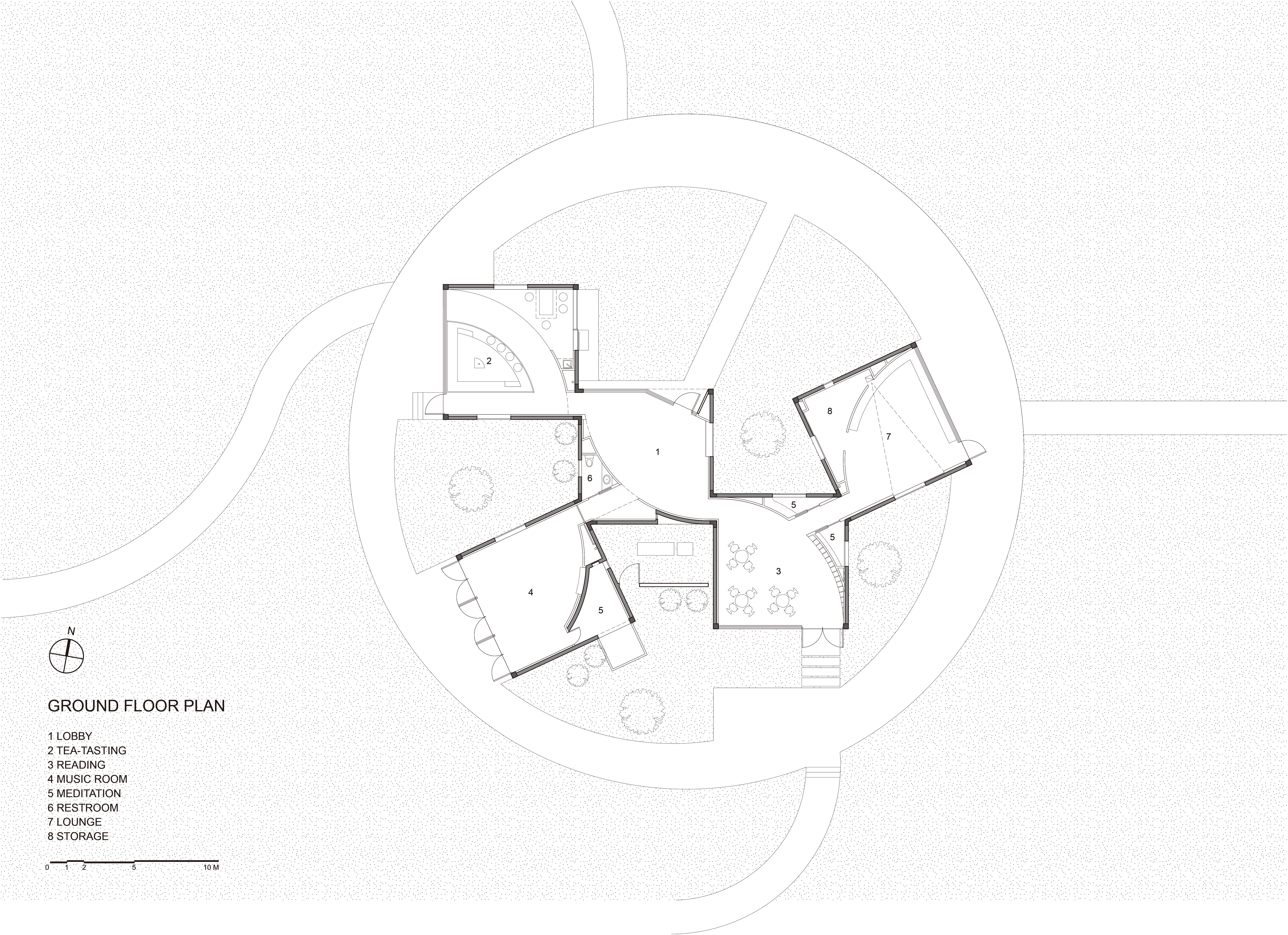 Library in Ice-Chrysanthemum Field by Atelier XI - Architizer