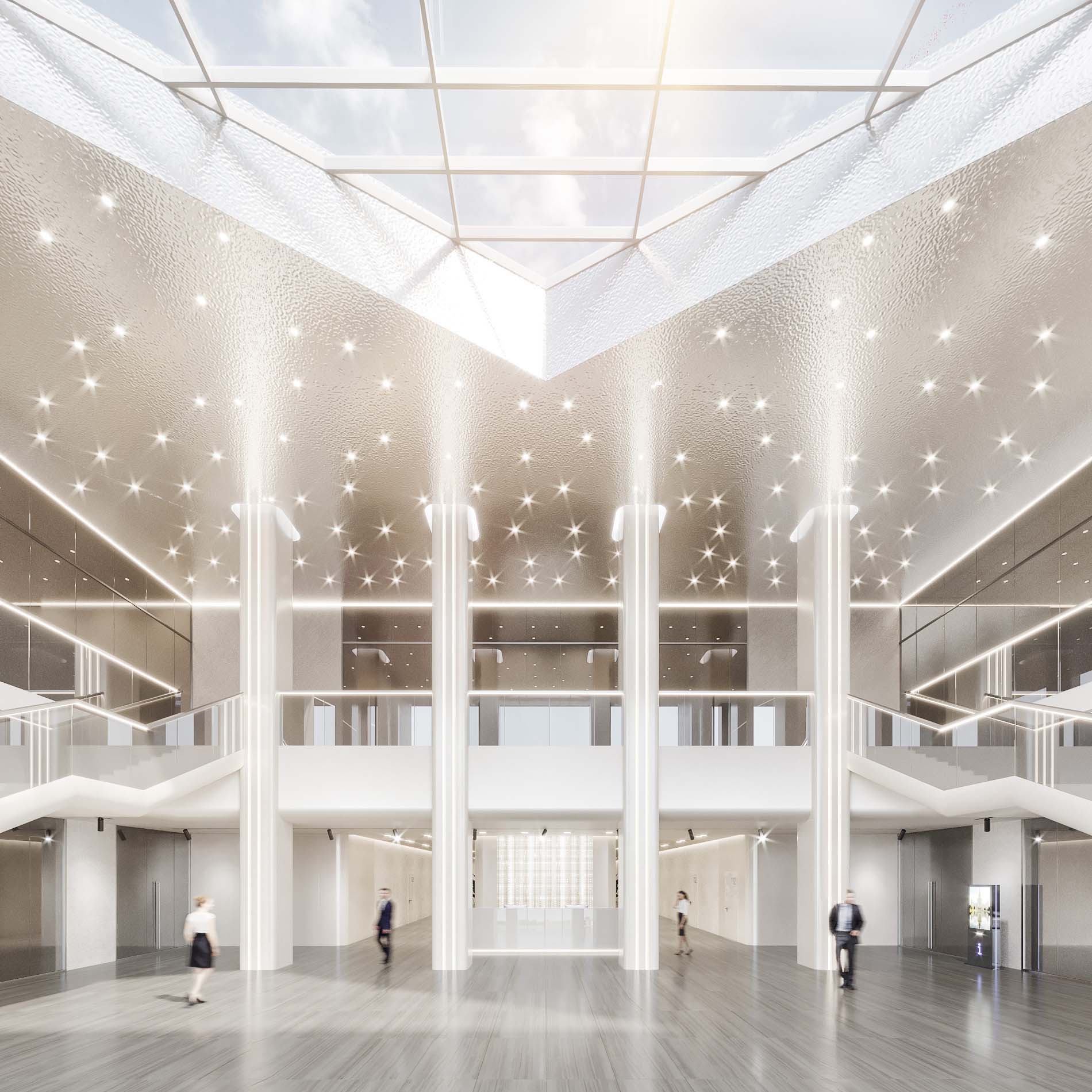 The management cluster of the INTC MSU by Asadov Architectural Studio ...