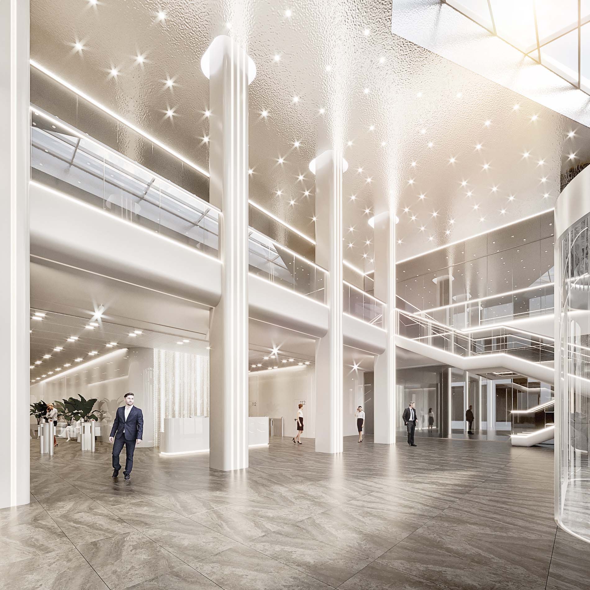 The management cluster of the INTC MSU by Asadov Architectural Studio ...