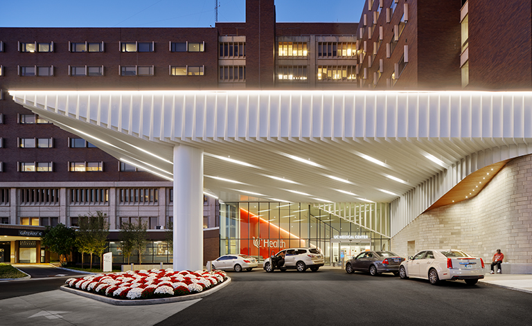 UC Health Medical Center, Main Entrance Improvements by GBBN - Architizer