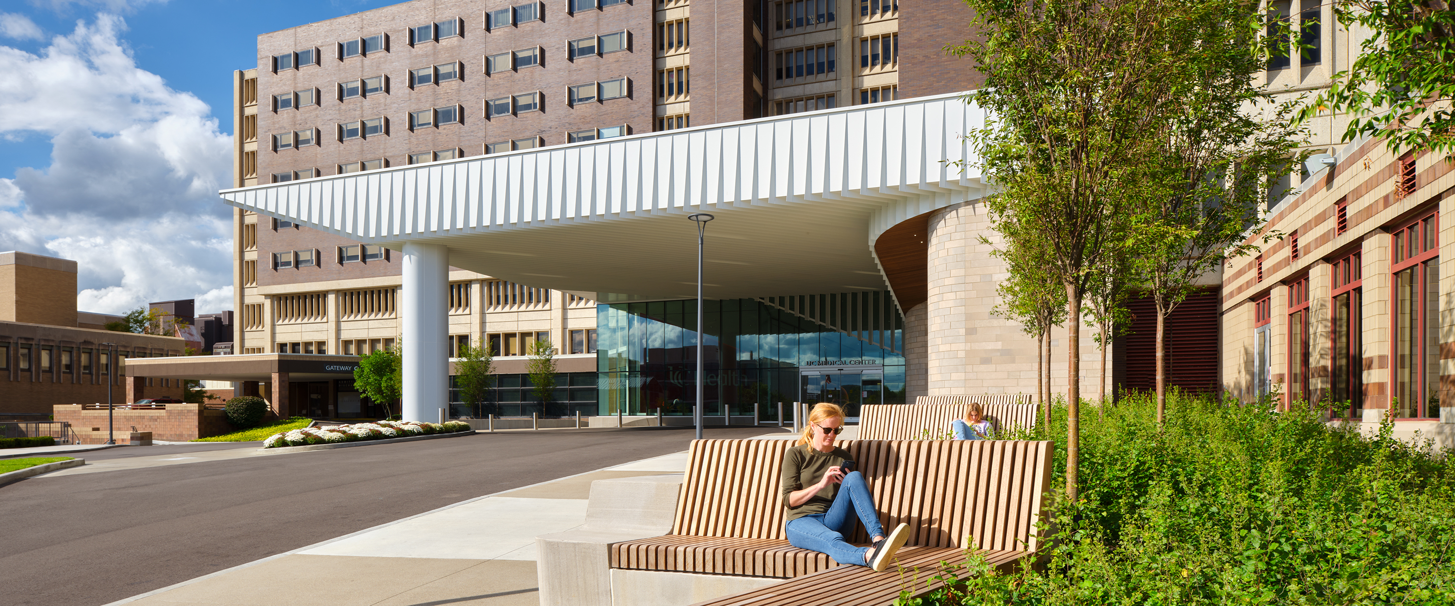 UC Health Medical Center, Main Entrance Improvements by GBBN - Architizer