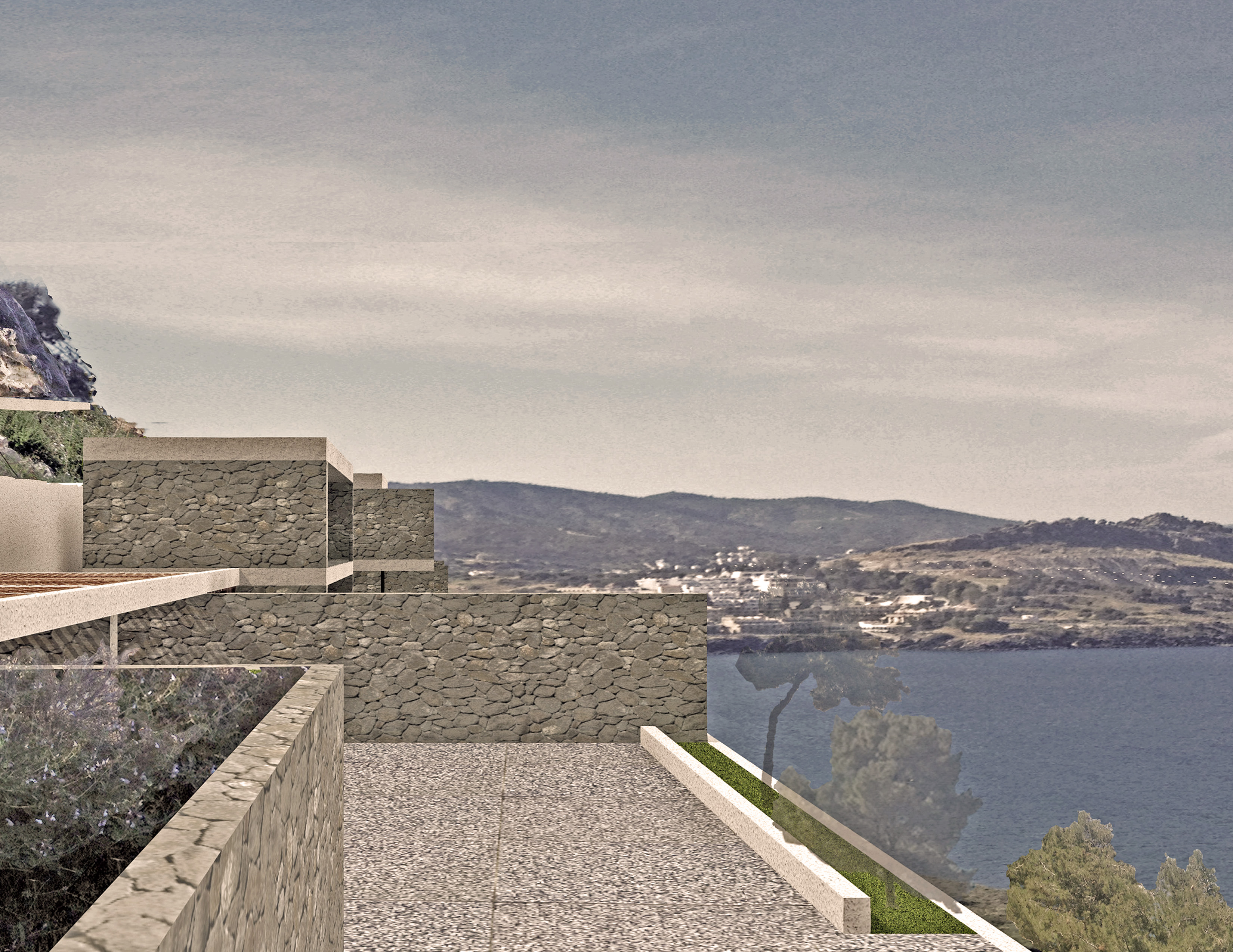 Five holiday houses (completion and alteration of existing concrete ...