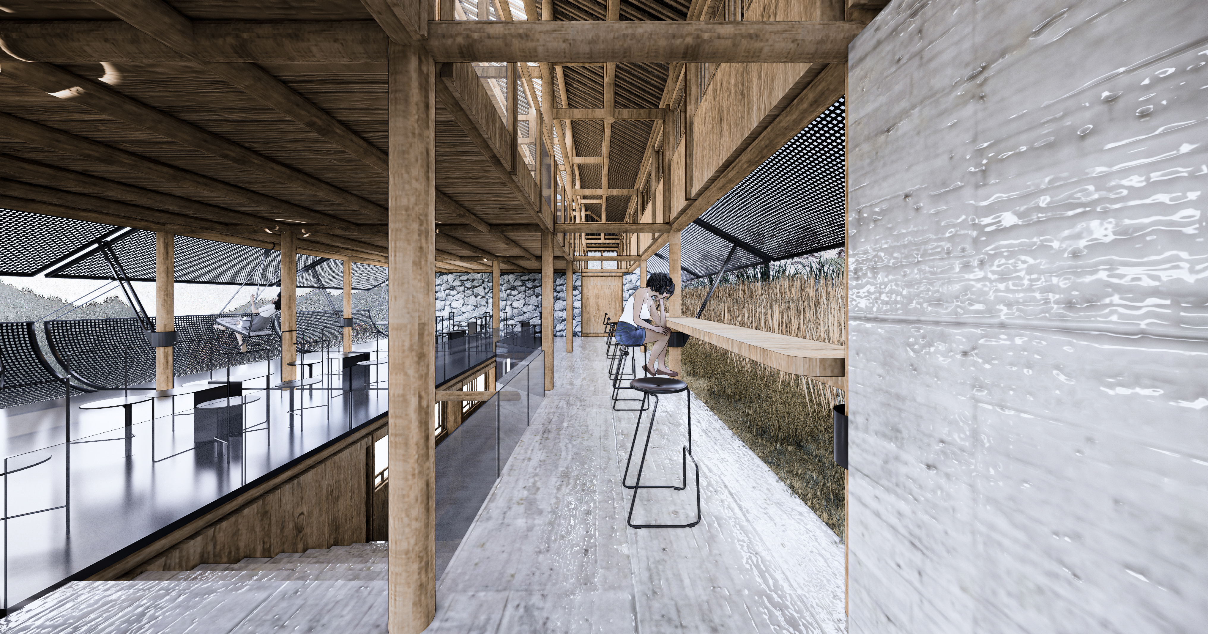 Sway in the Mountains: Miao Village Stilted Wooden House Hotel by Qing ...