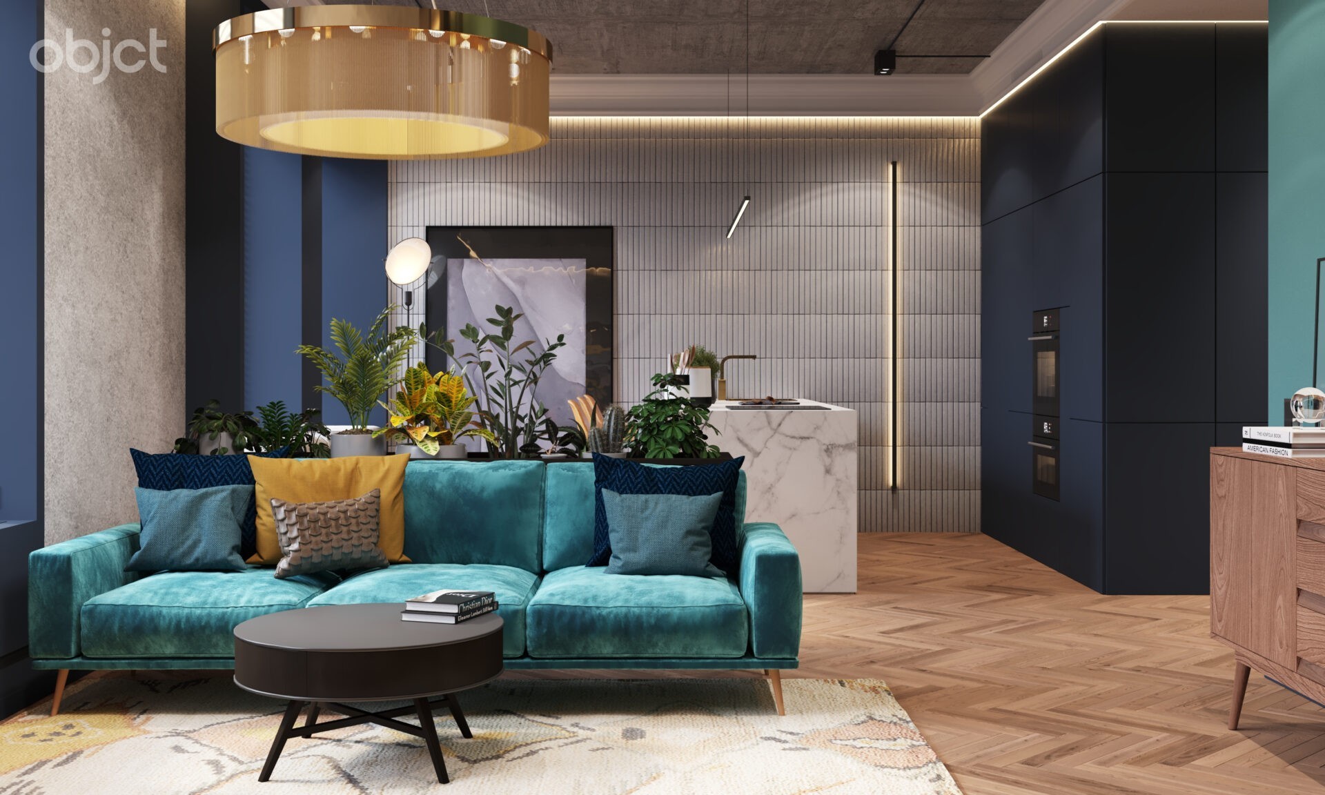 Interior design project in Vander Park residential complex, Moscow by ...