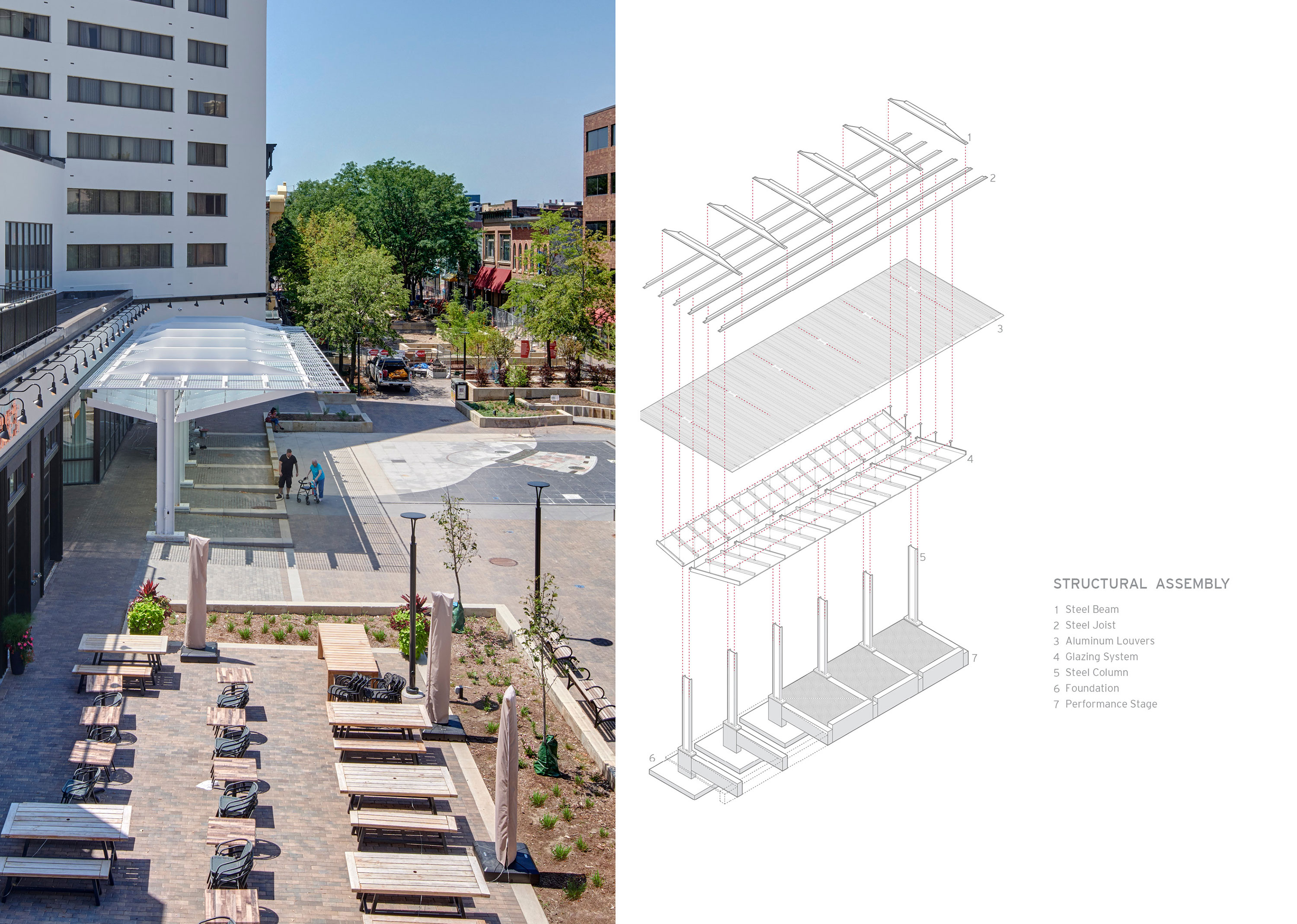 Weatherdance Fountain Stage Canopy by Neumann Monson Architects ...