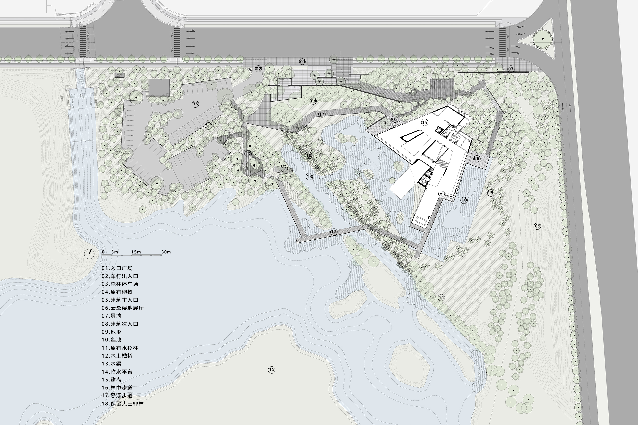 A Sanctuary for the Soul｜ Shunde Yunlu Wetland Pavilion by Change Studio - Architizer