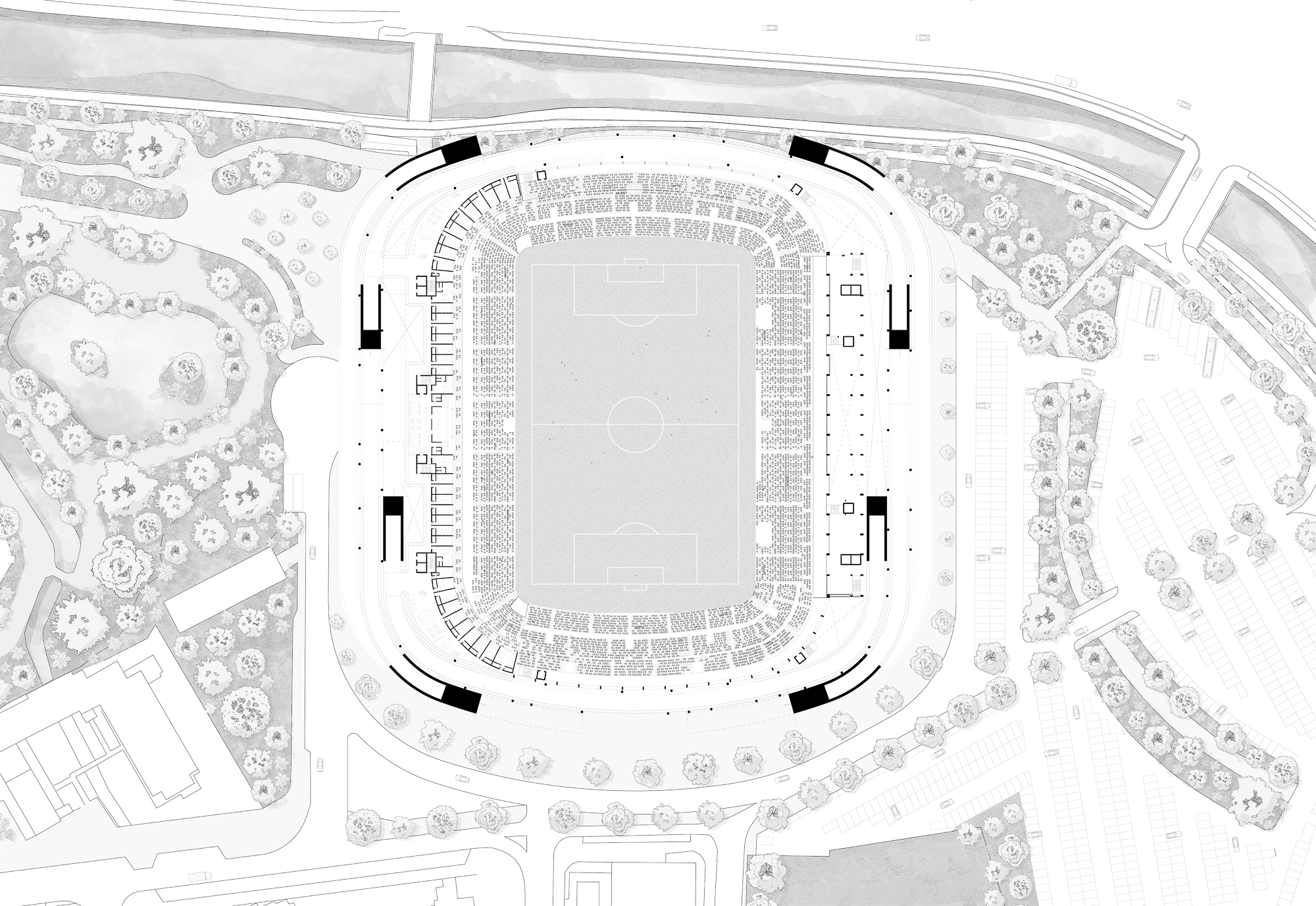 El Molinon Stadium by Sordo Madaleno - Architizer