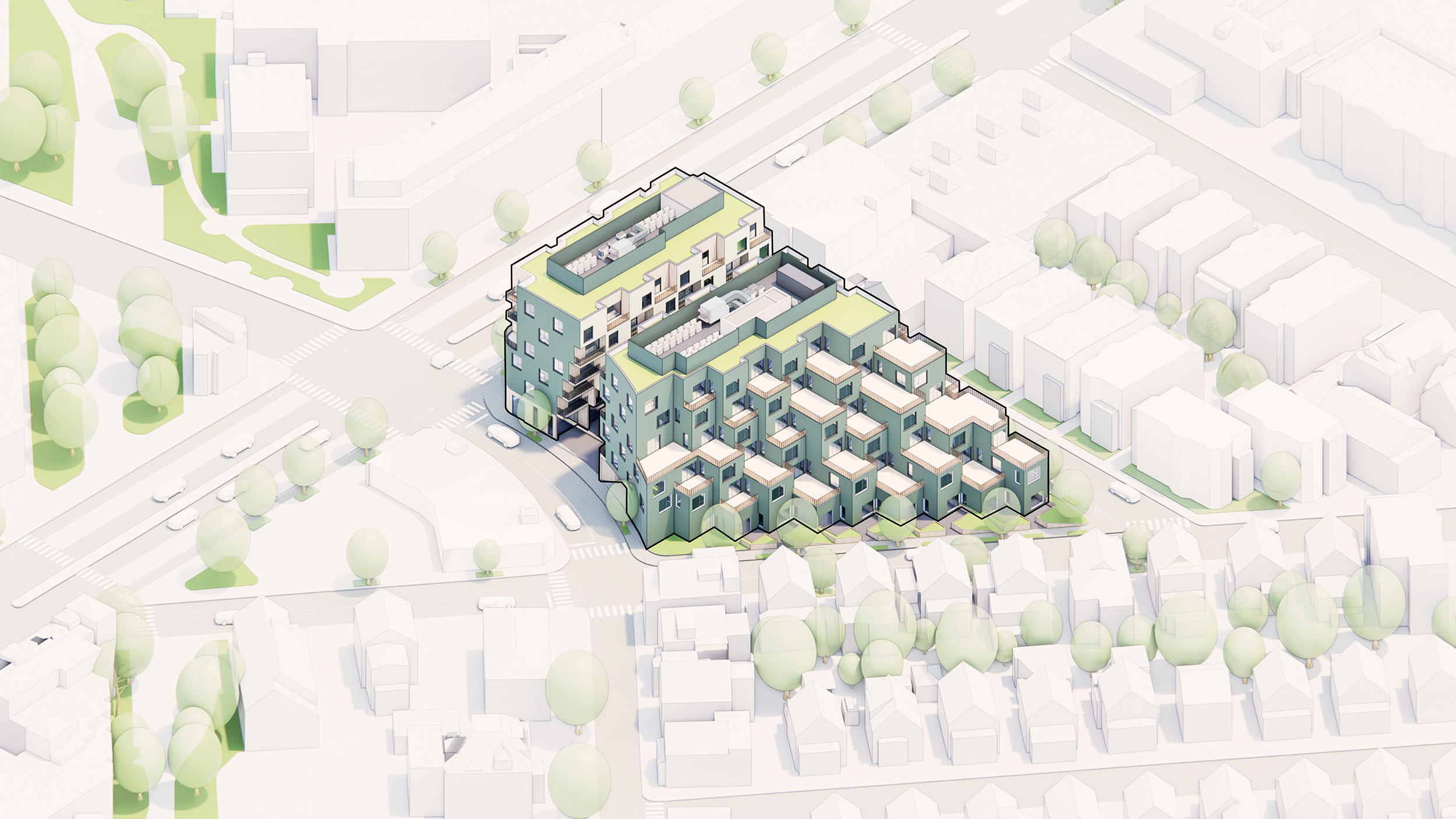 Idea 4208967: 2400 Mass Ave Mixed-Use by Merge Architects in Cambridge ...