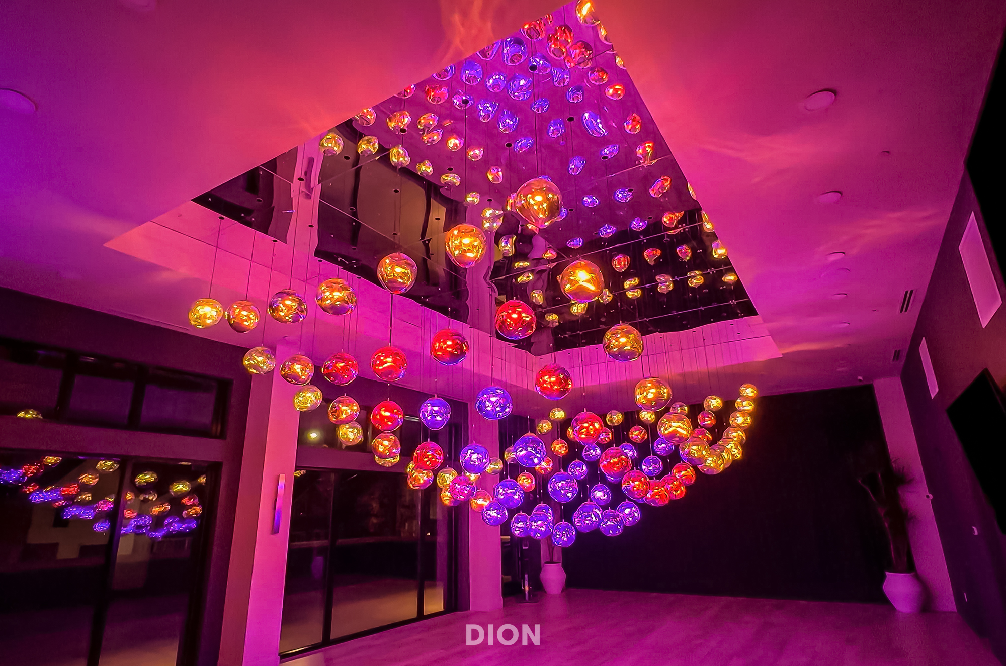 Kinetic installation Waves of light by Dion Art Studio - Architizer