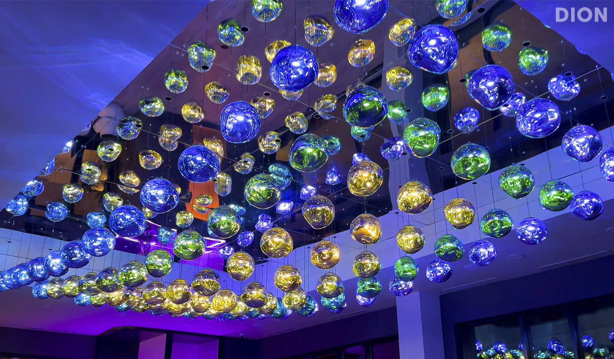 Kinetic installation Waves of light by Dion Art Studio - Architizer