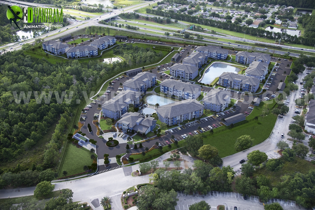 Diverse Architectural Visions: 3D Bird's-Eye Renderings by Yantram ...