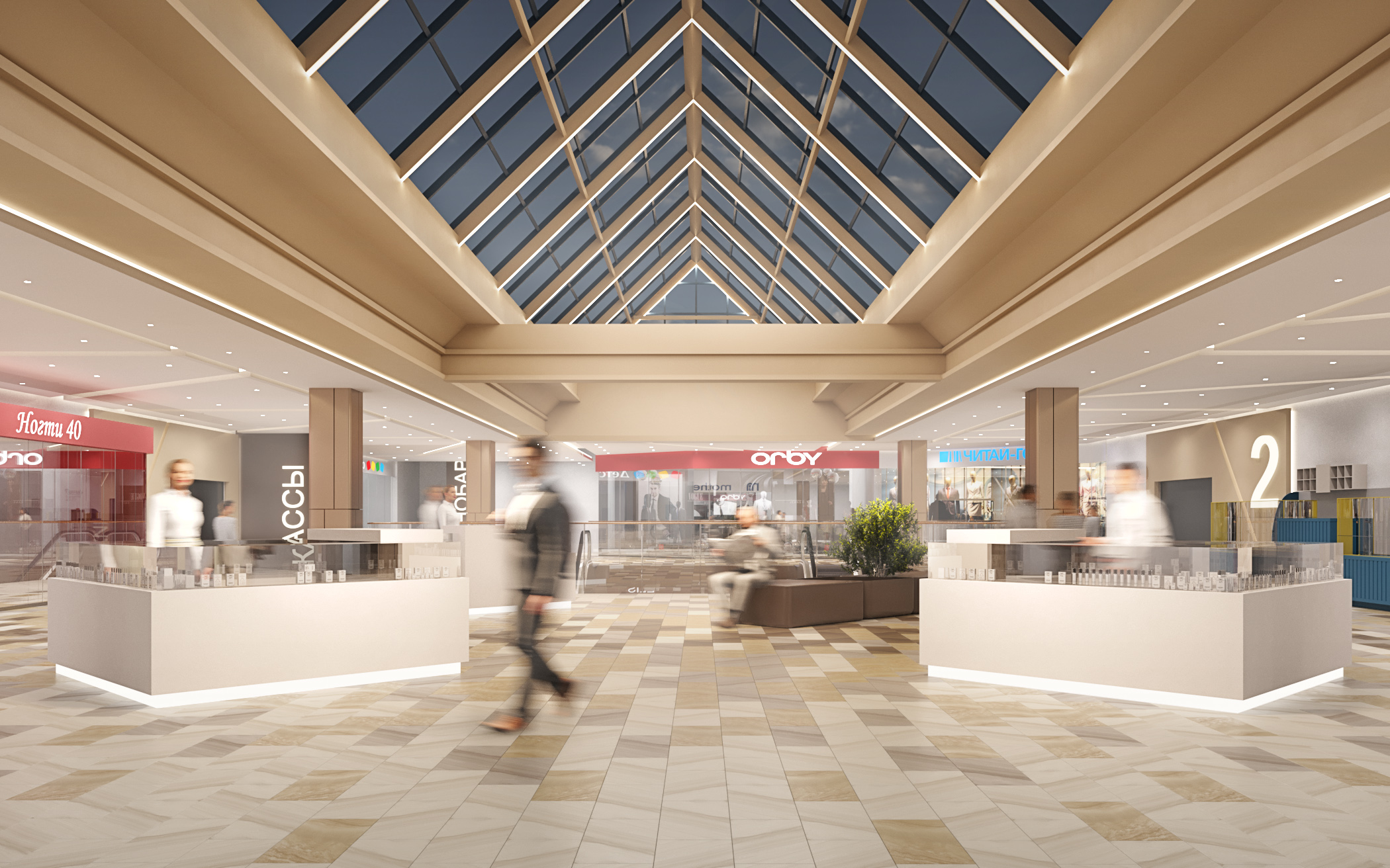 Shopping mall XXI VEK in Kaluga by Asadov Architectural Studio - Architizer