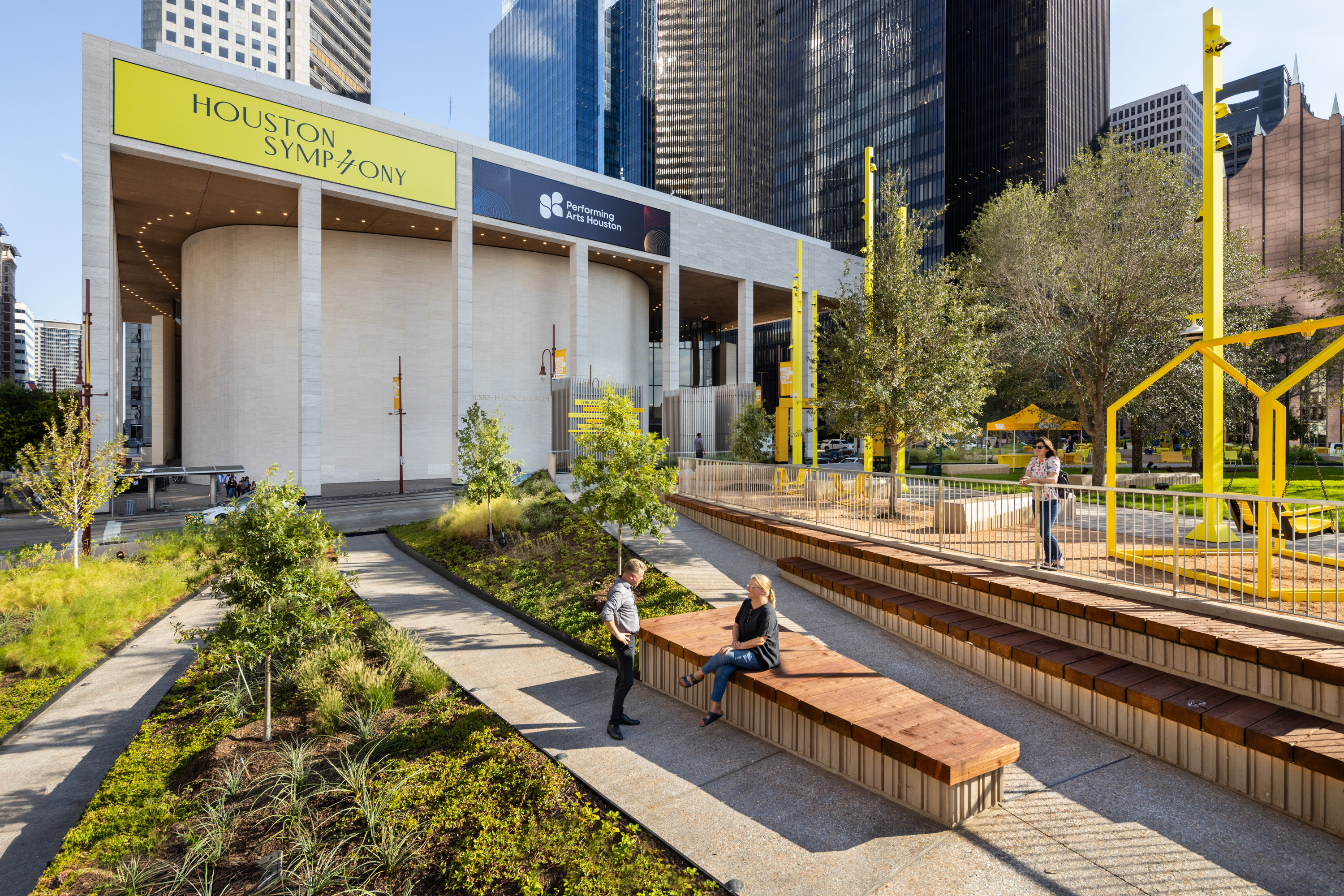 Lynn Wyatt Square for the Performing Arts by RIOS - Architizer