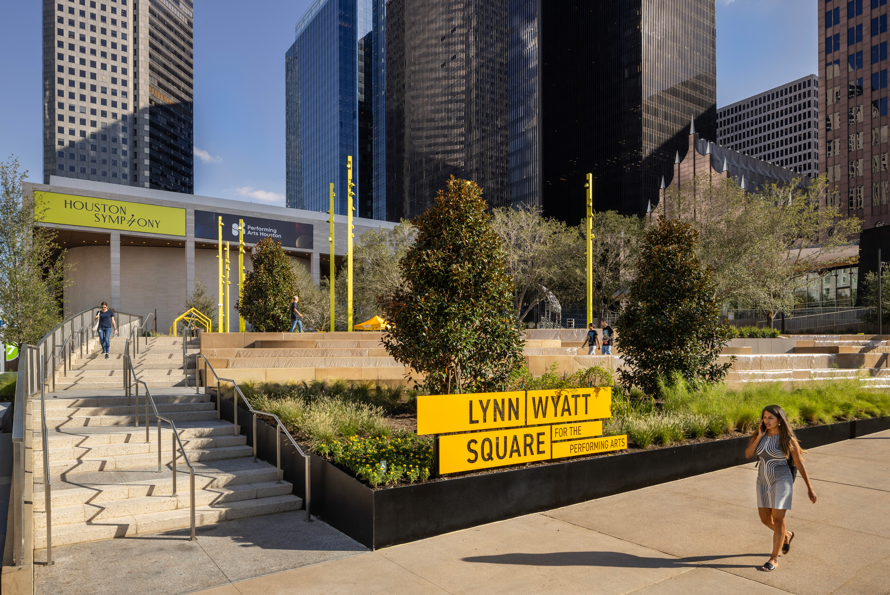 Lynn Wyatt Square for the Performing Arts by RIOS - Architizer