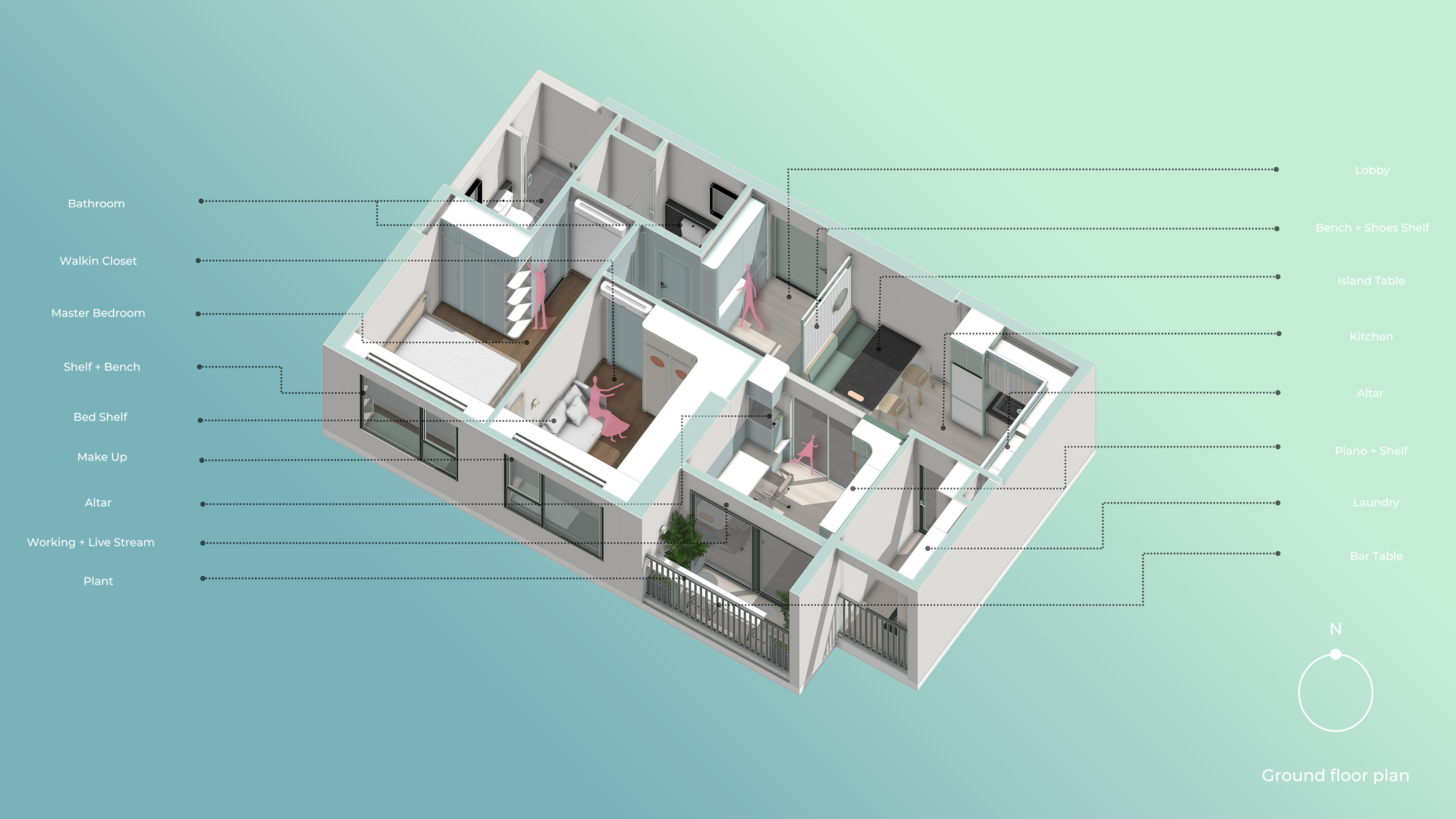 Pastel Core apartment by PT Arch Studio - Architizer