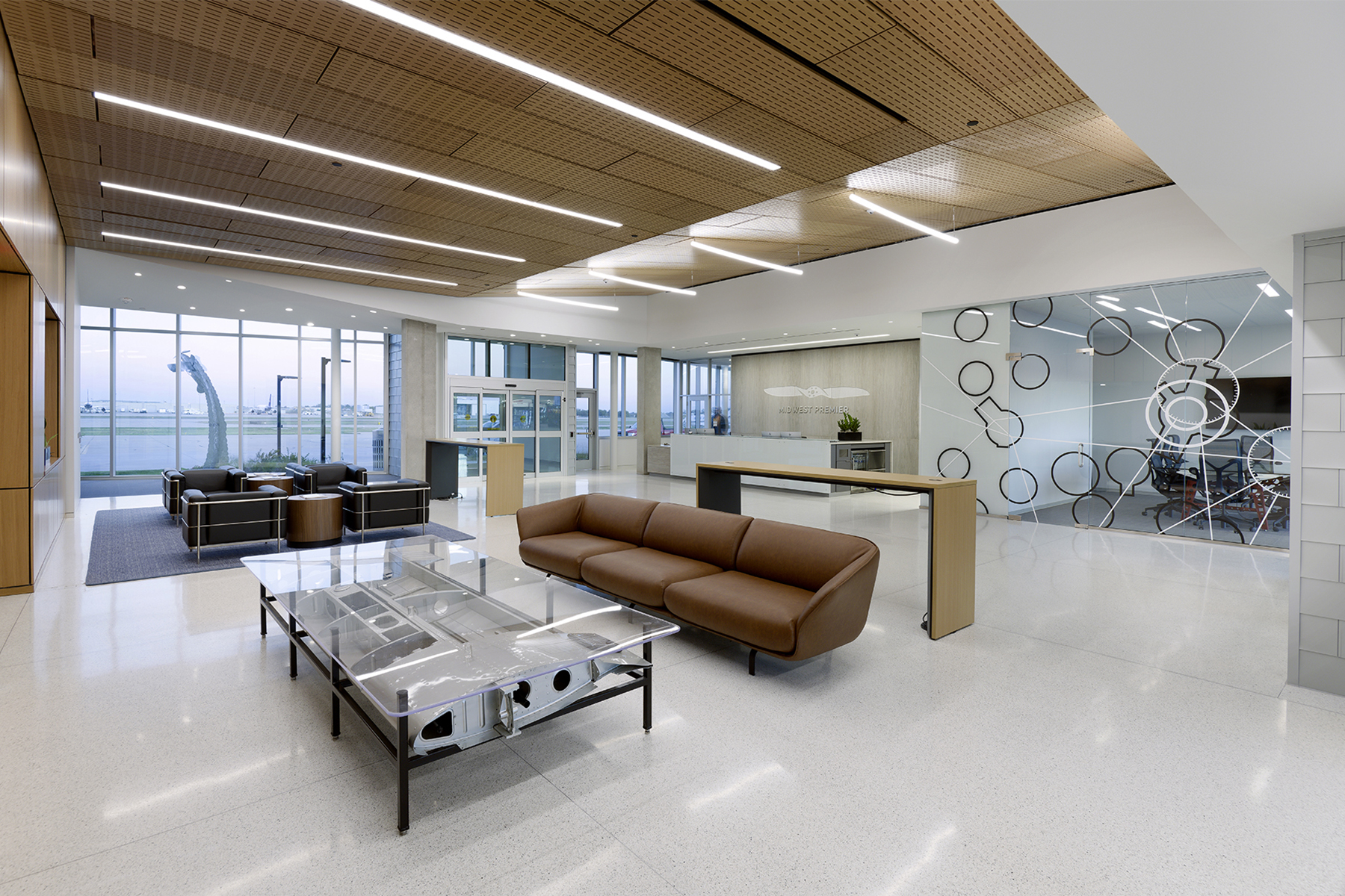 Midwest Premier General Aviation Terminal Renovation & Addition by Dake ...