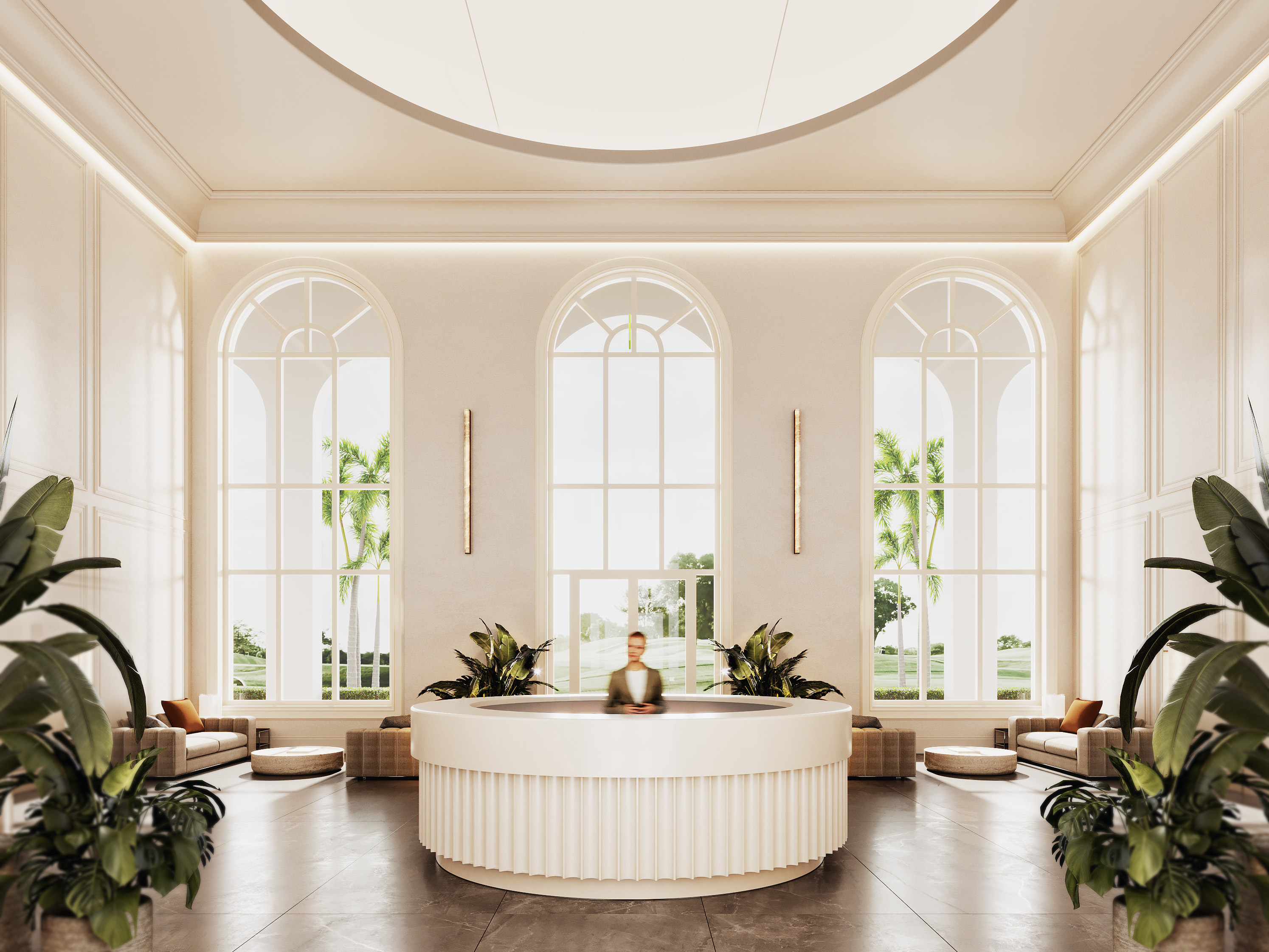 Lobby of a business center in the south of Russia by Asadov ...