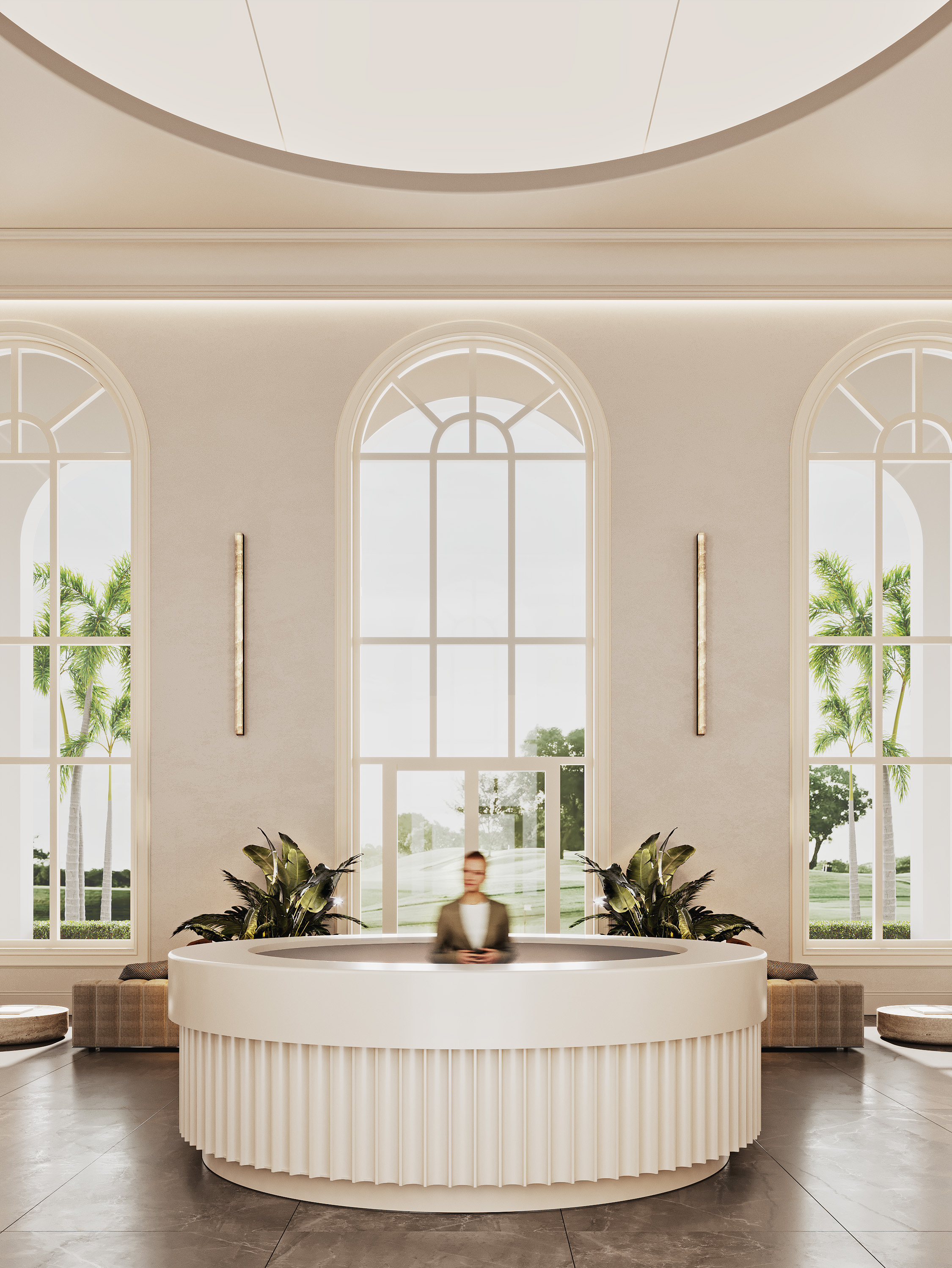 Lobby of a business center in the south of Russia by Asadov ...