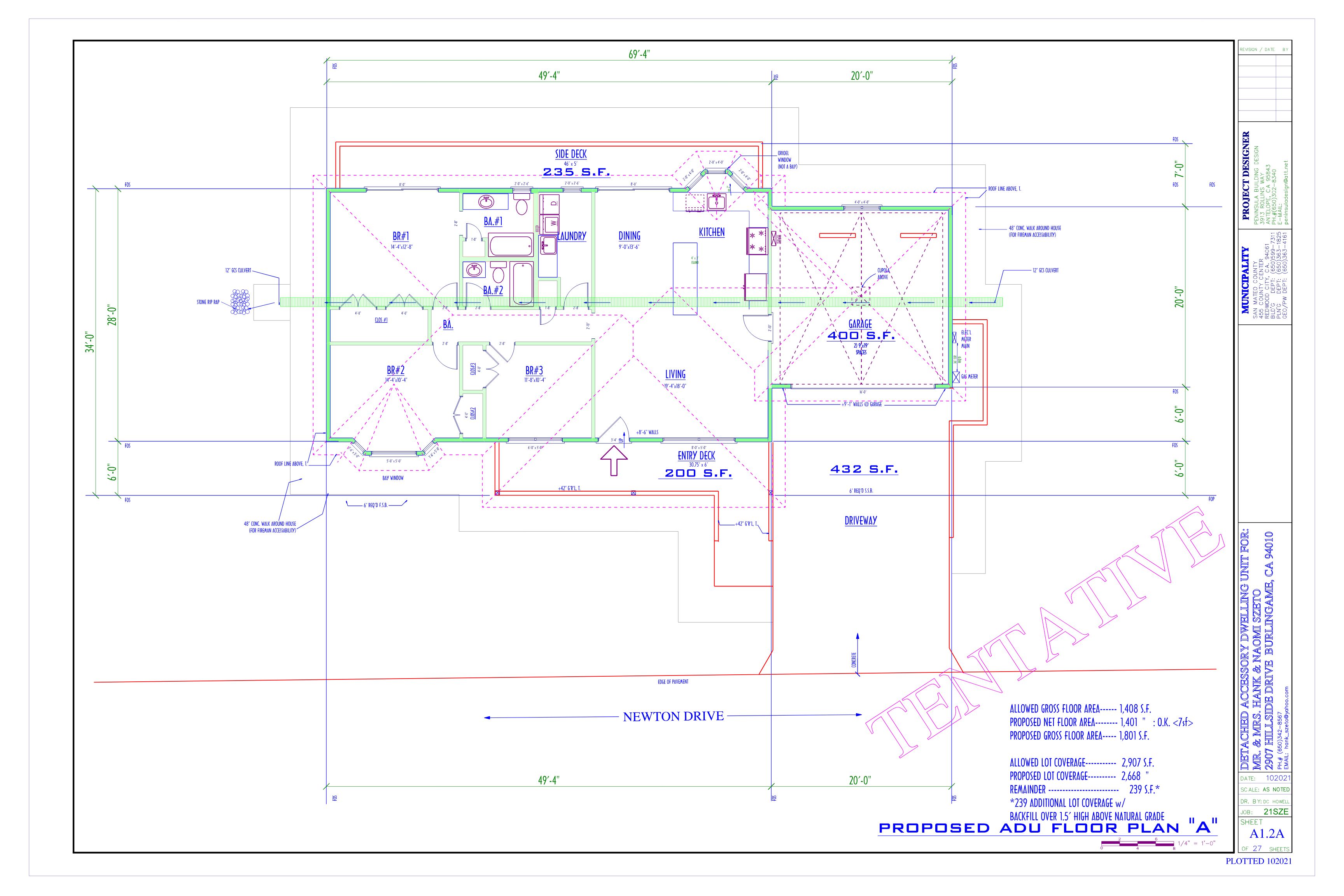 Proposed ADU by Peninsula Building Design & Drafting - Architizer
