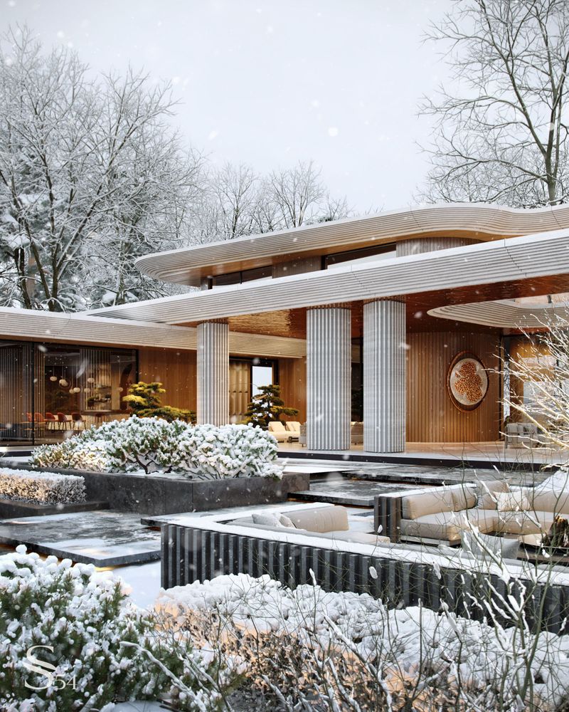 The spirit of Christmas in the architectural project of a luxury ...