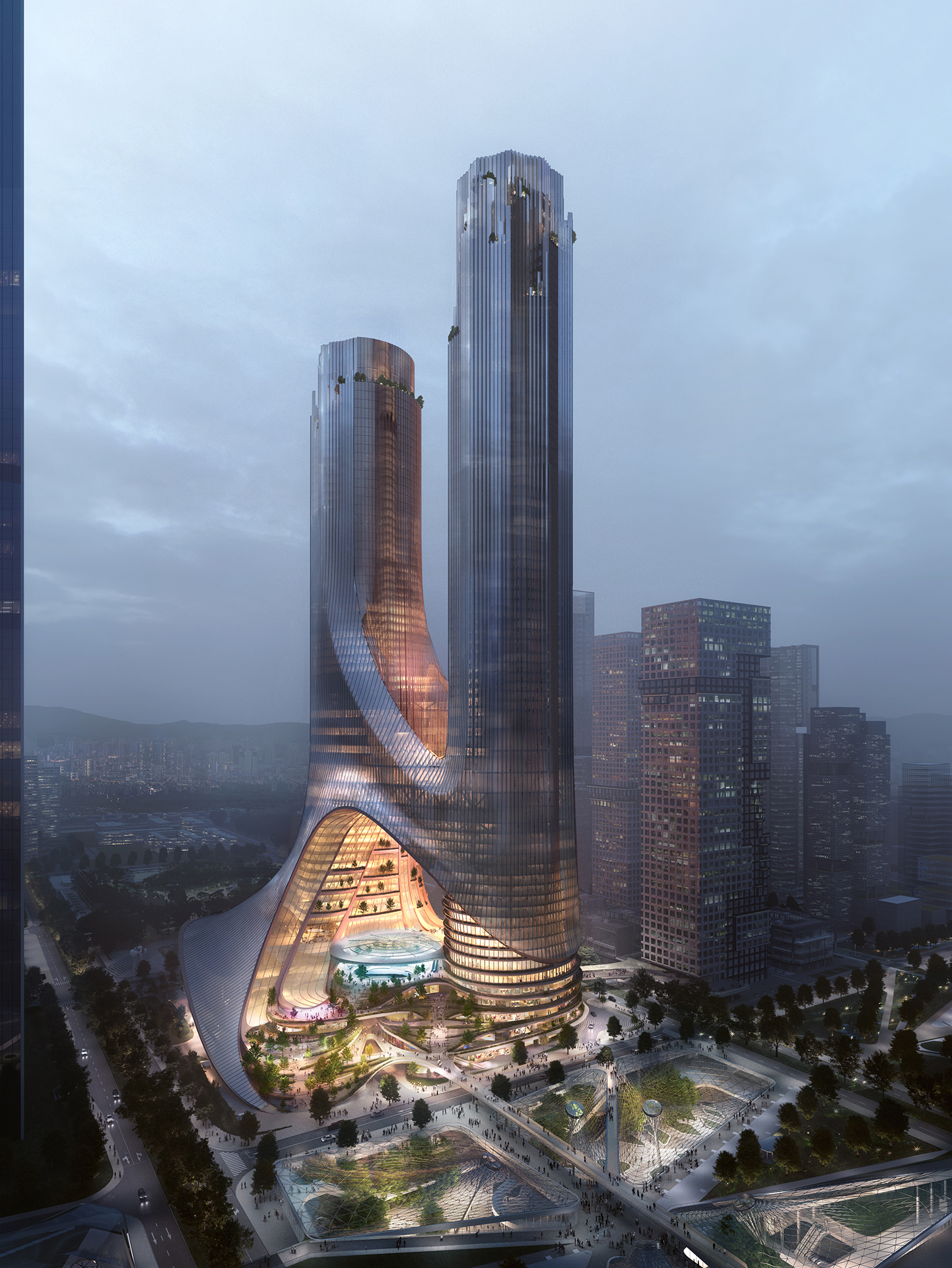 Zaha Hadid Architects | Tower C by Brick Visual - Architizer