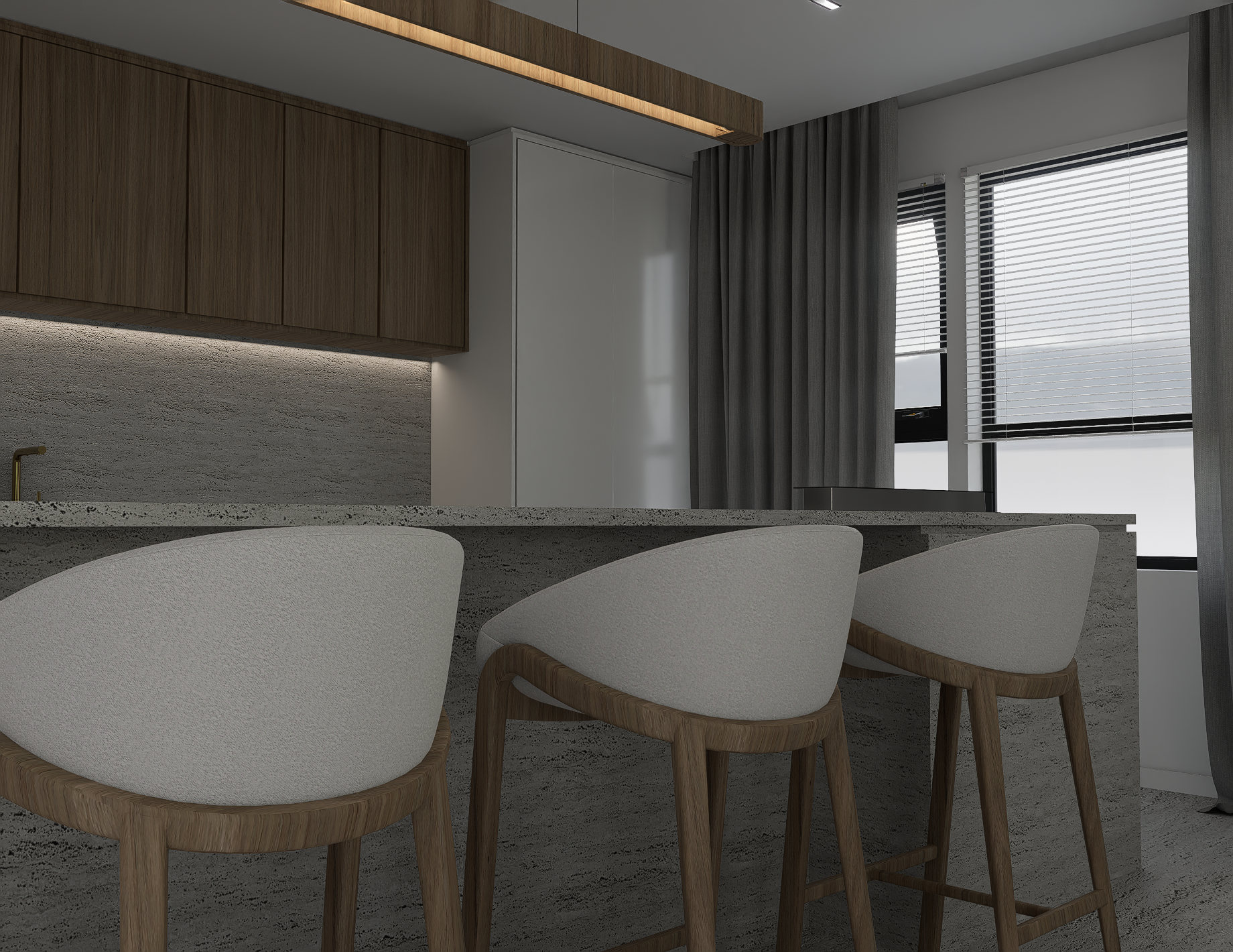 Propuesta CLark , en departamento torre avivia ,atlanticoarqs by ...