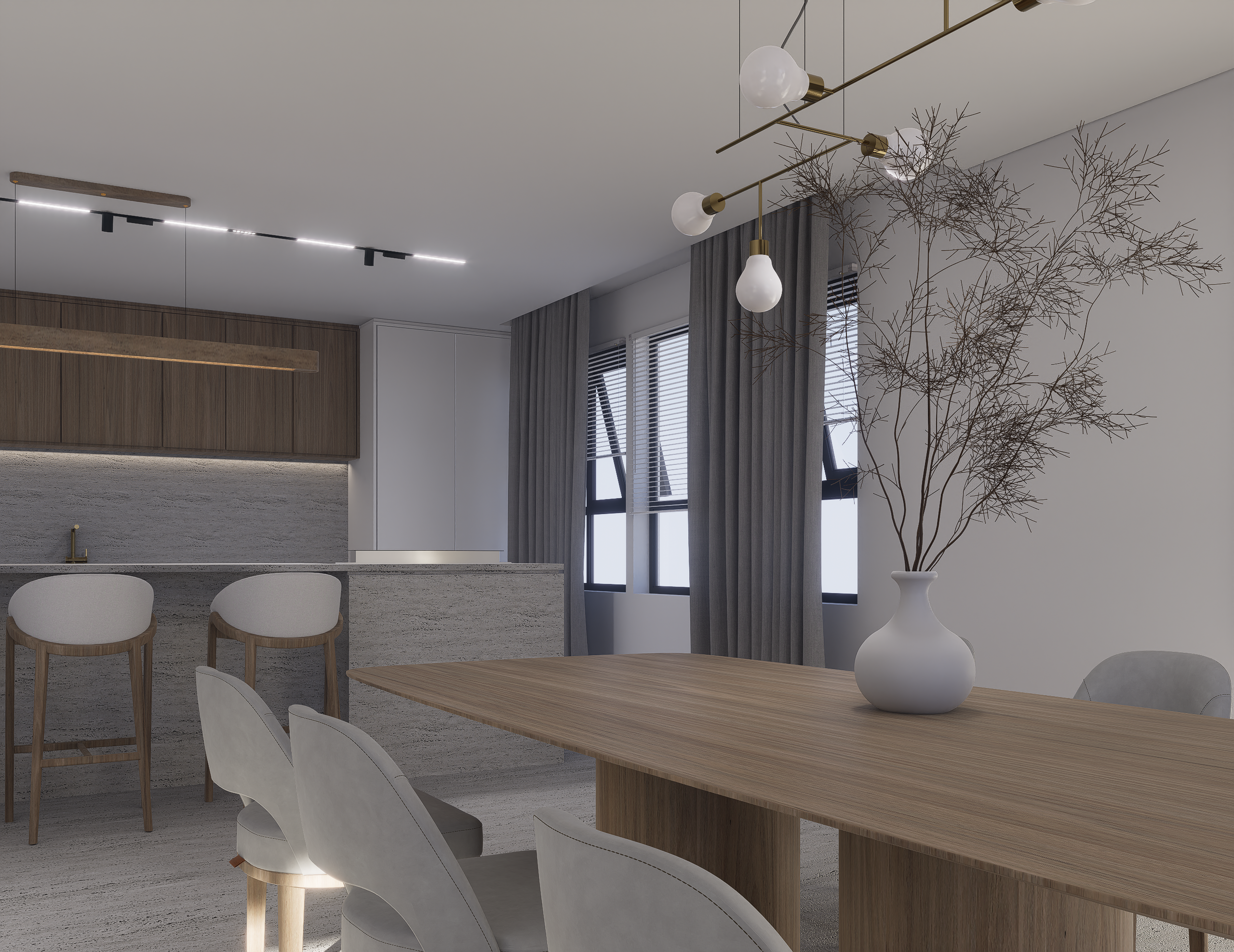 Propuesta CLark , en departamento torre avivia ,atlanticoarqs by ...