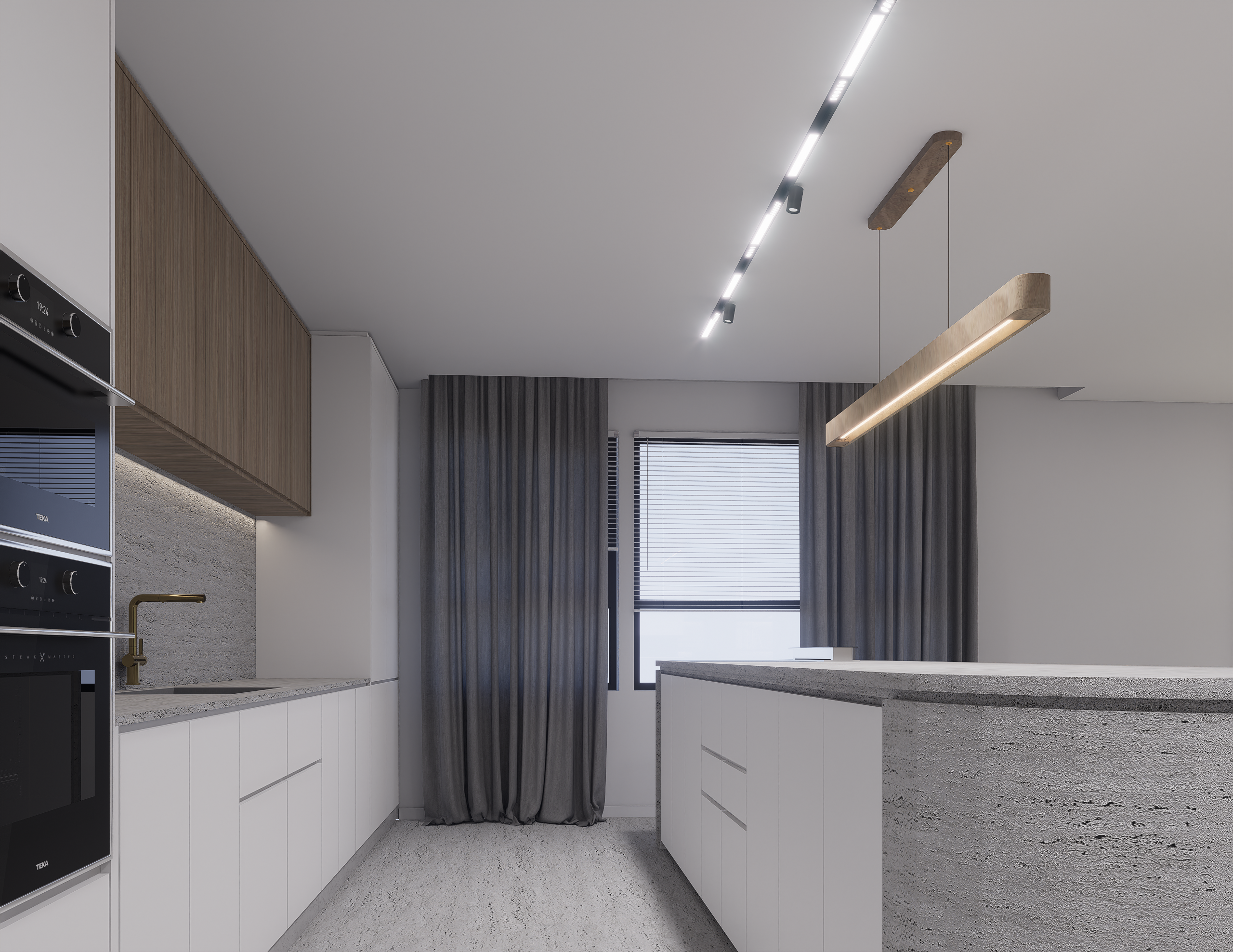 Propuesta CLark , en departamento torre avivia ,atlanticoarqs by ...