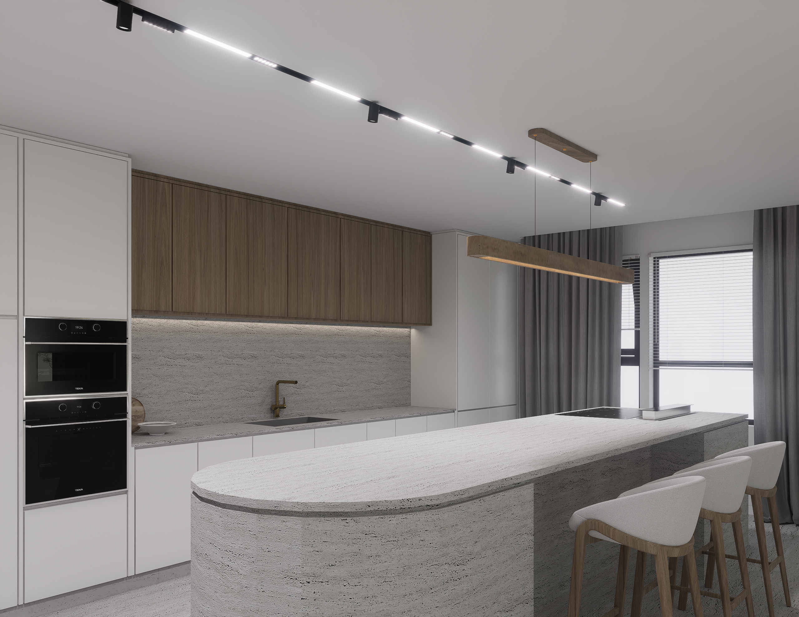 Propuesta CLark , en departamento torre avivia ,atlanticoarqs by ...
