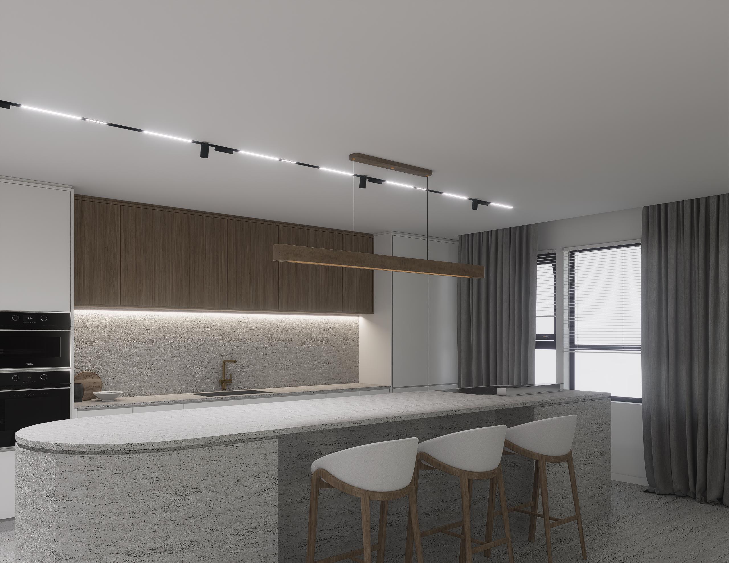 Propuesta CLark , en departamento torre avivia ,atlanticoarqs by ...