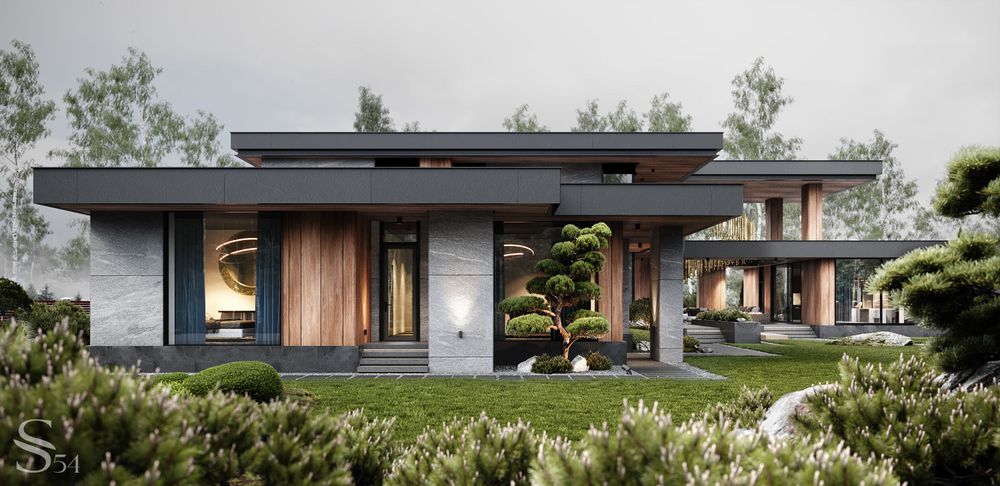 Architectural project of a house in Studia 54 style by Studia 54 ...