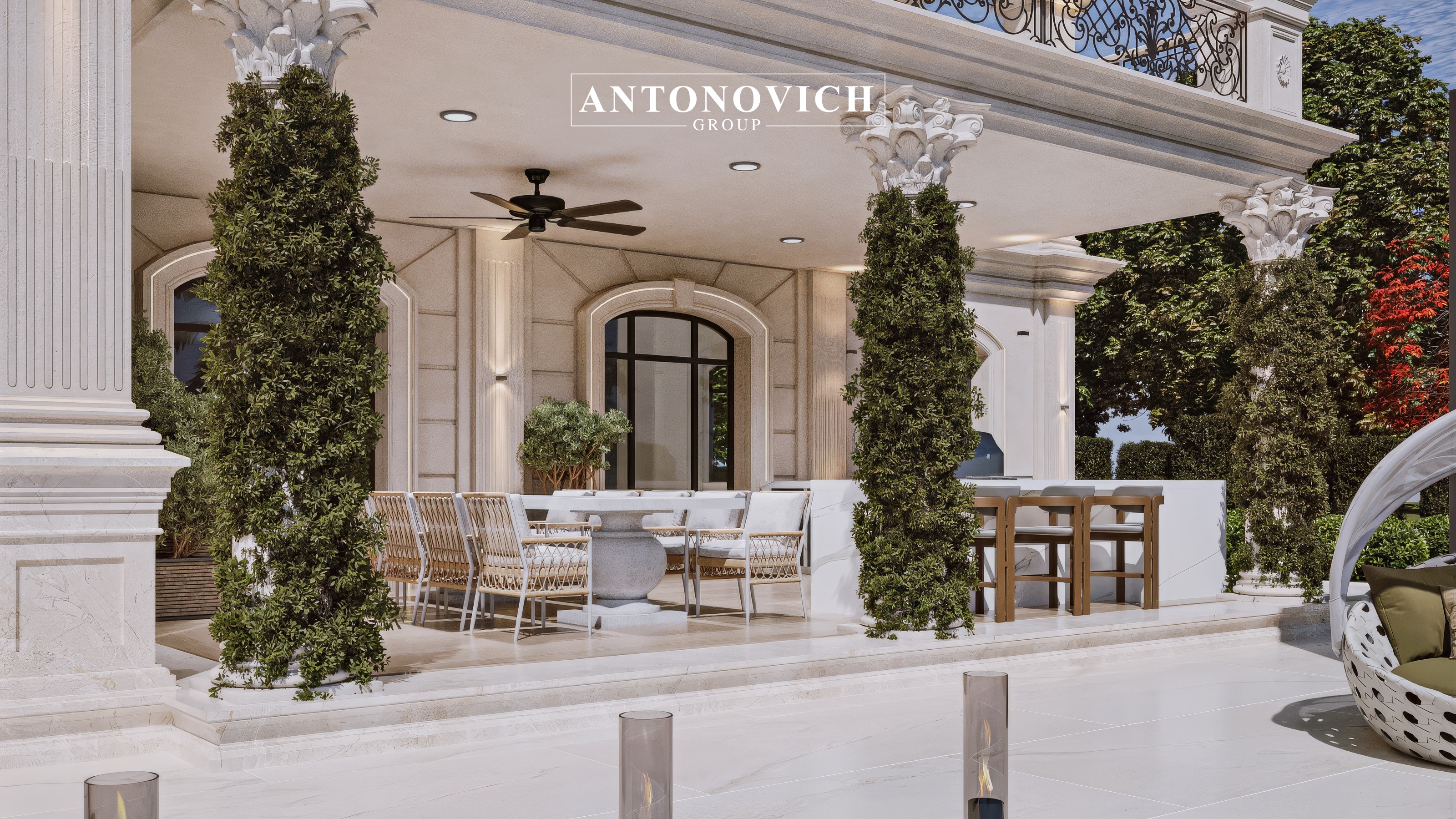 Luxury Villa Exterior Architecture: Antonovich Group's Contemporary ...