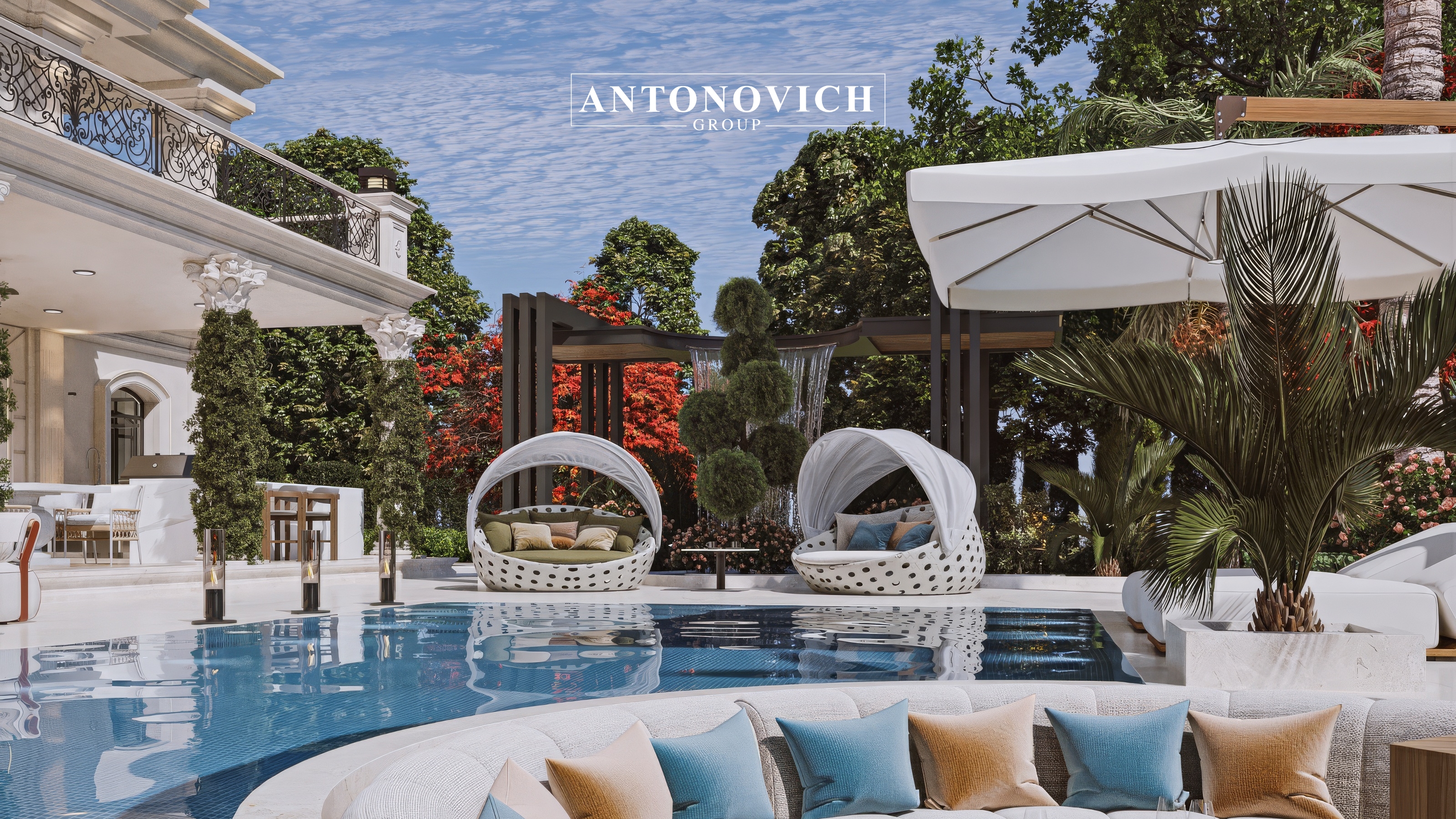 Luxury Villa Exterior Architecture: Antonovich Group's Contemporary ...