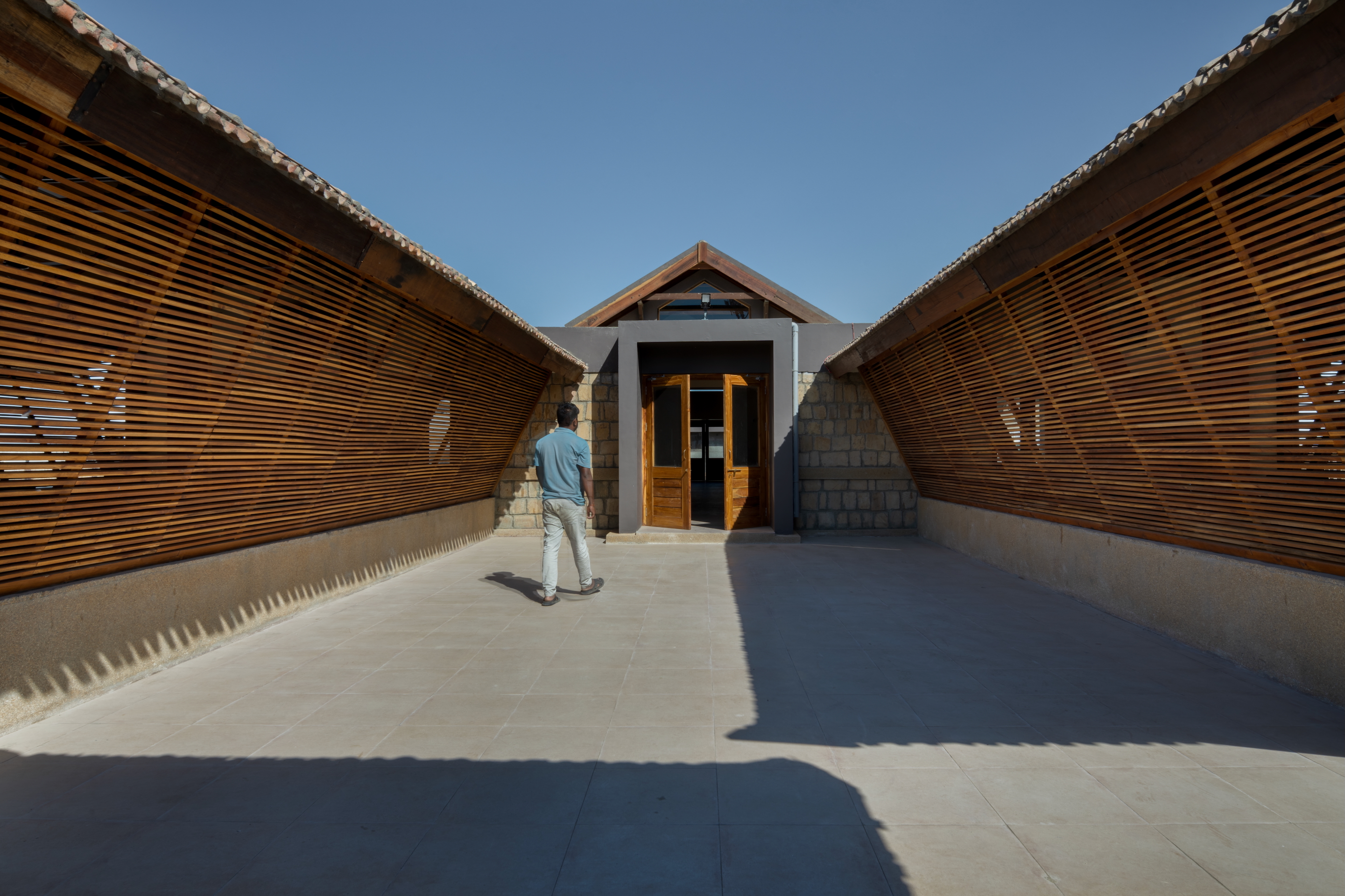 Agrocel Industries, Dhordo - Canteen by Studio Dot - Architizer
