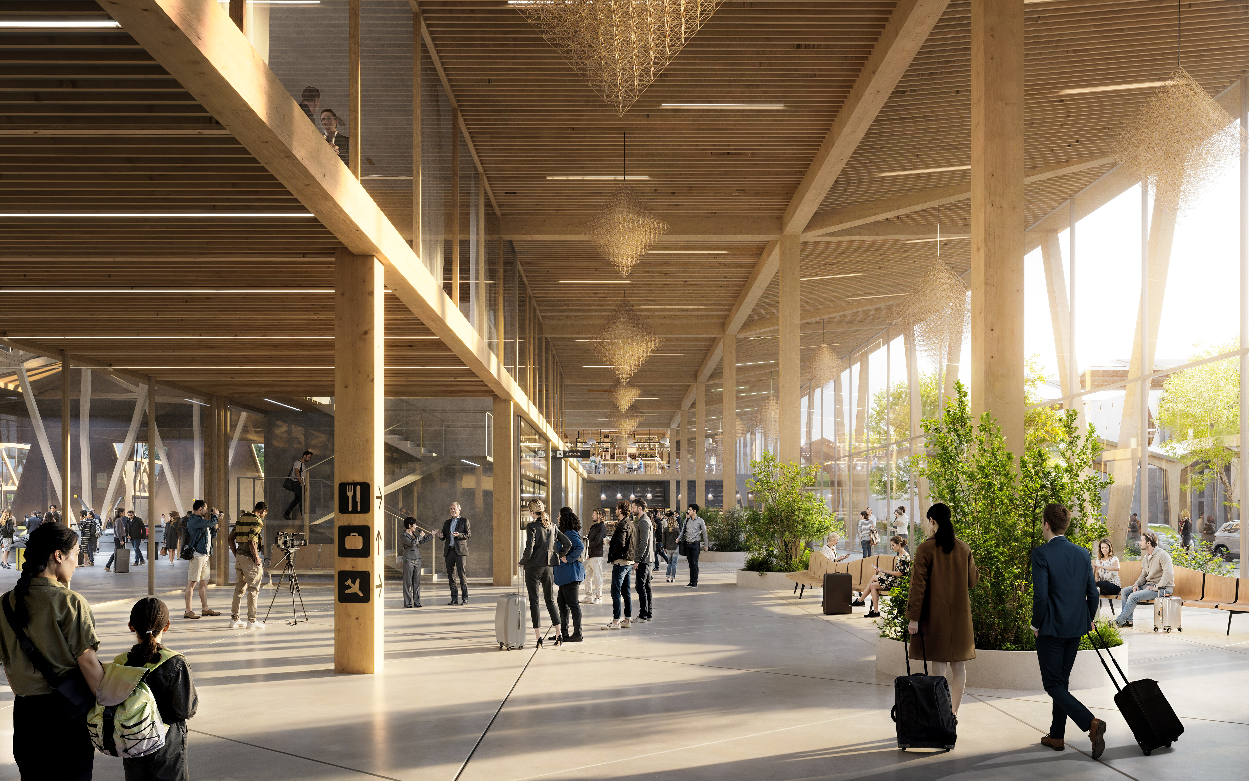 Vilnius Airport arrival terminal by UAB APLAN - Architizer