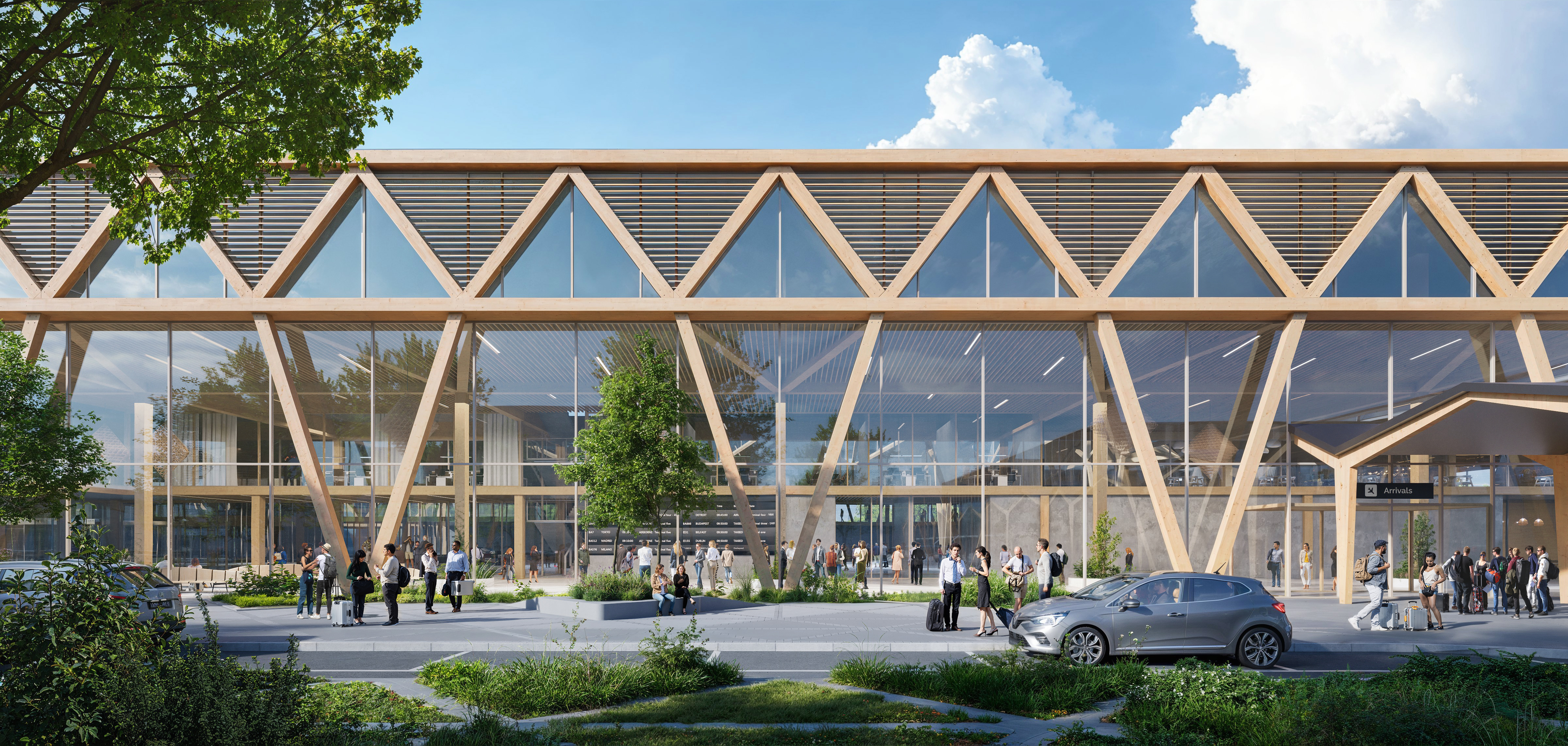Vilnius Airport arrival terminal by UAB APLAN - Architizer