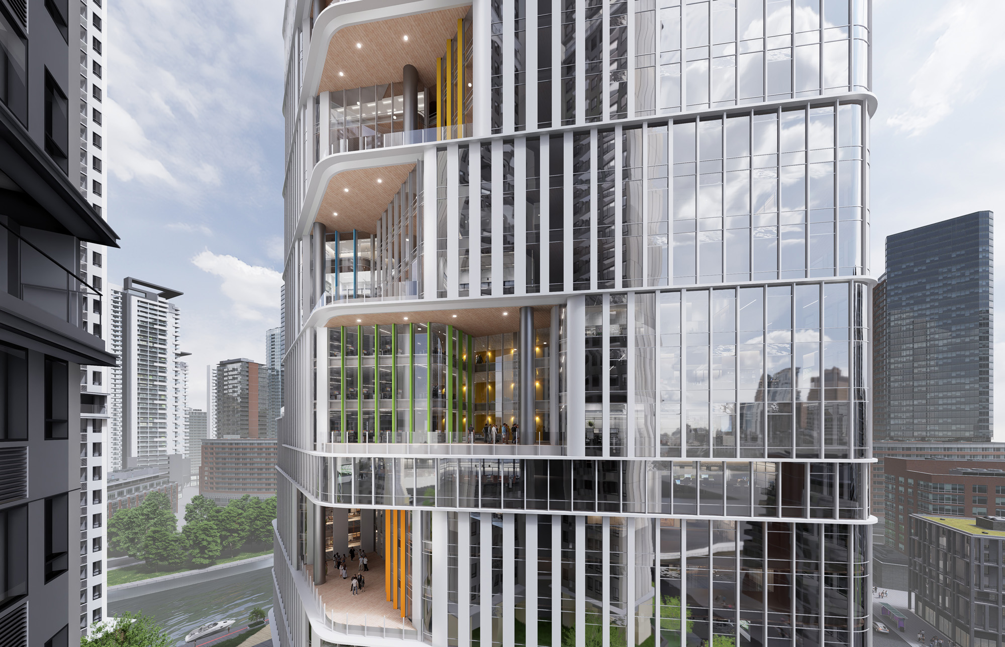 Shenzhen Chuanbu Street Shanty Town Renovation – Office Tower by Aedas ...