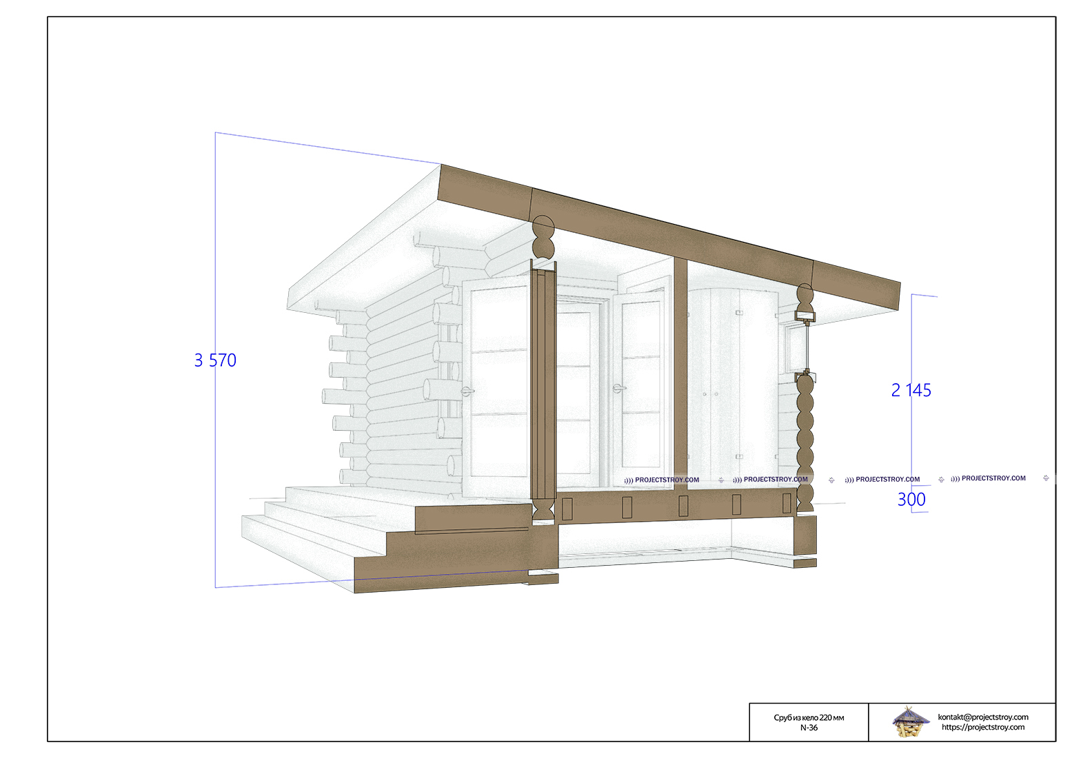 Small house, tiny house, garden house or utility room made of kelo by ...