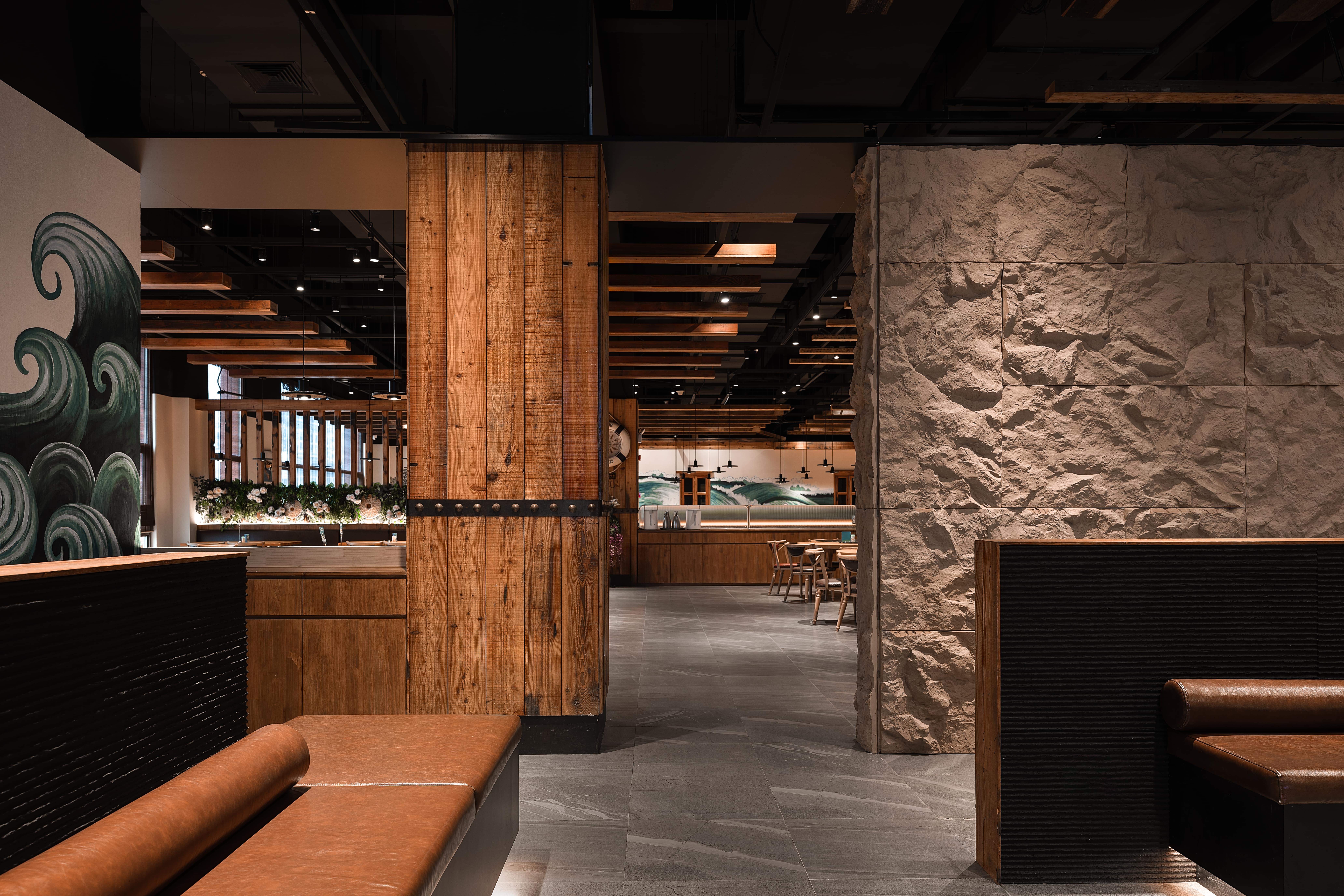 Into the Sea Wharf Seafood Restaurant by Parallect Design - Architizer