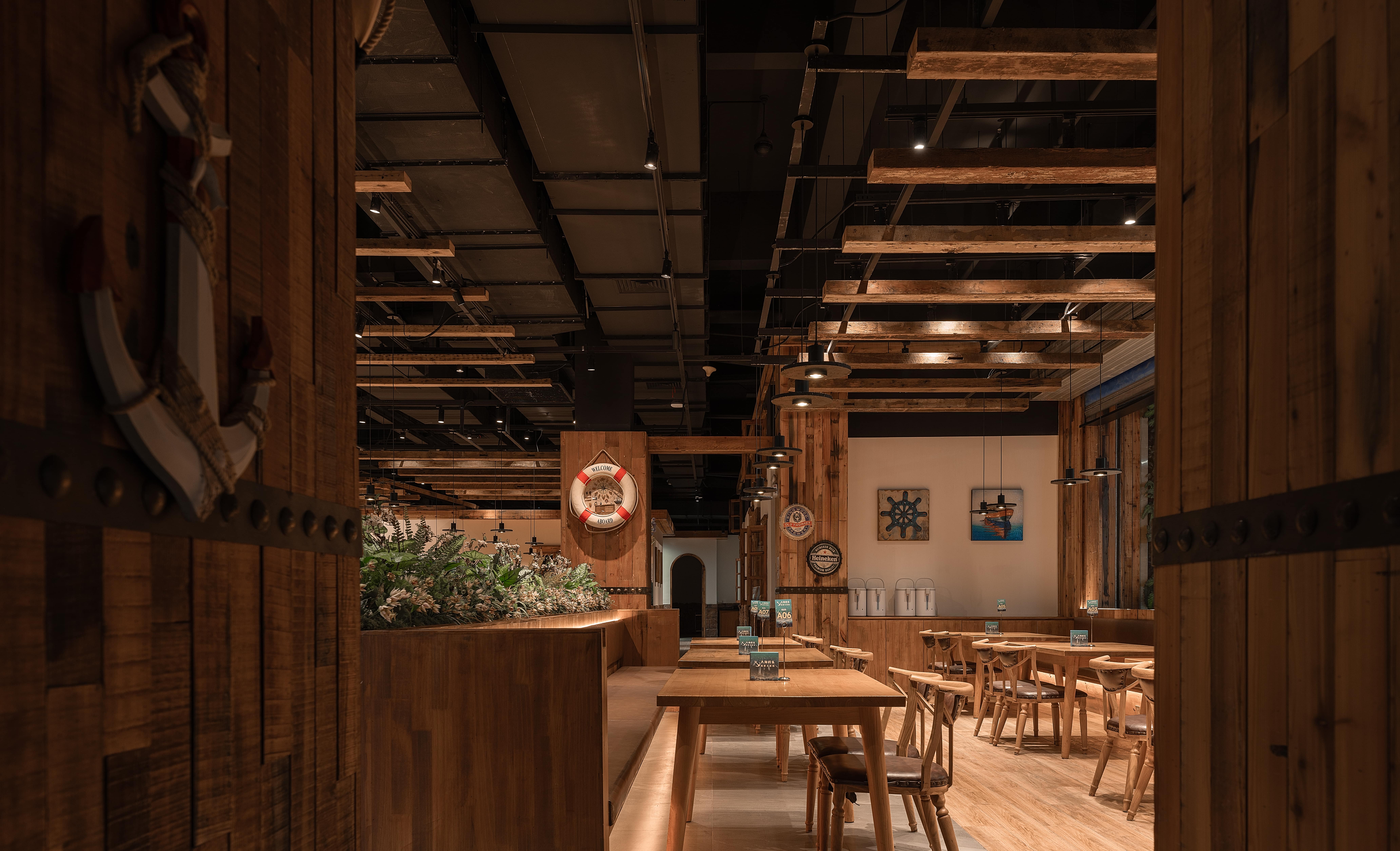 Into the Sea Wharf Seafood Restaurant by Parallect Design - Architizer