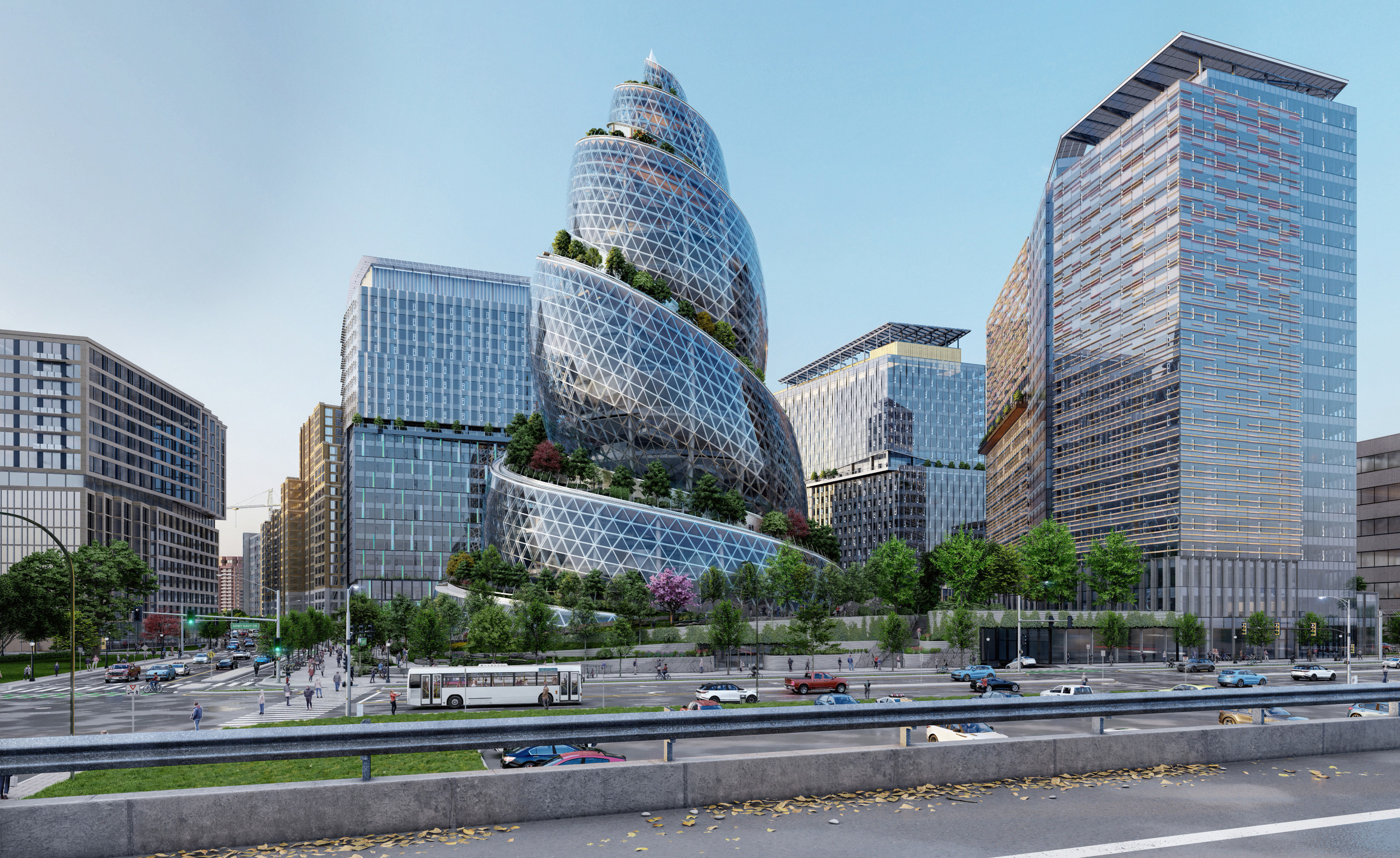Met Park at Amazon's Arlington Headquarters by NBBJ - Architizer
