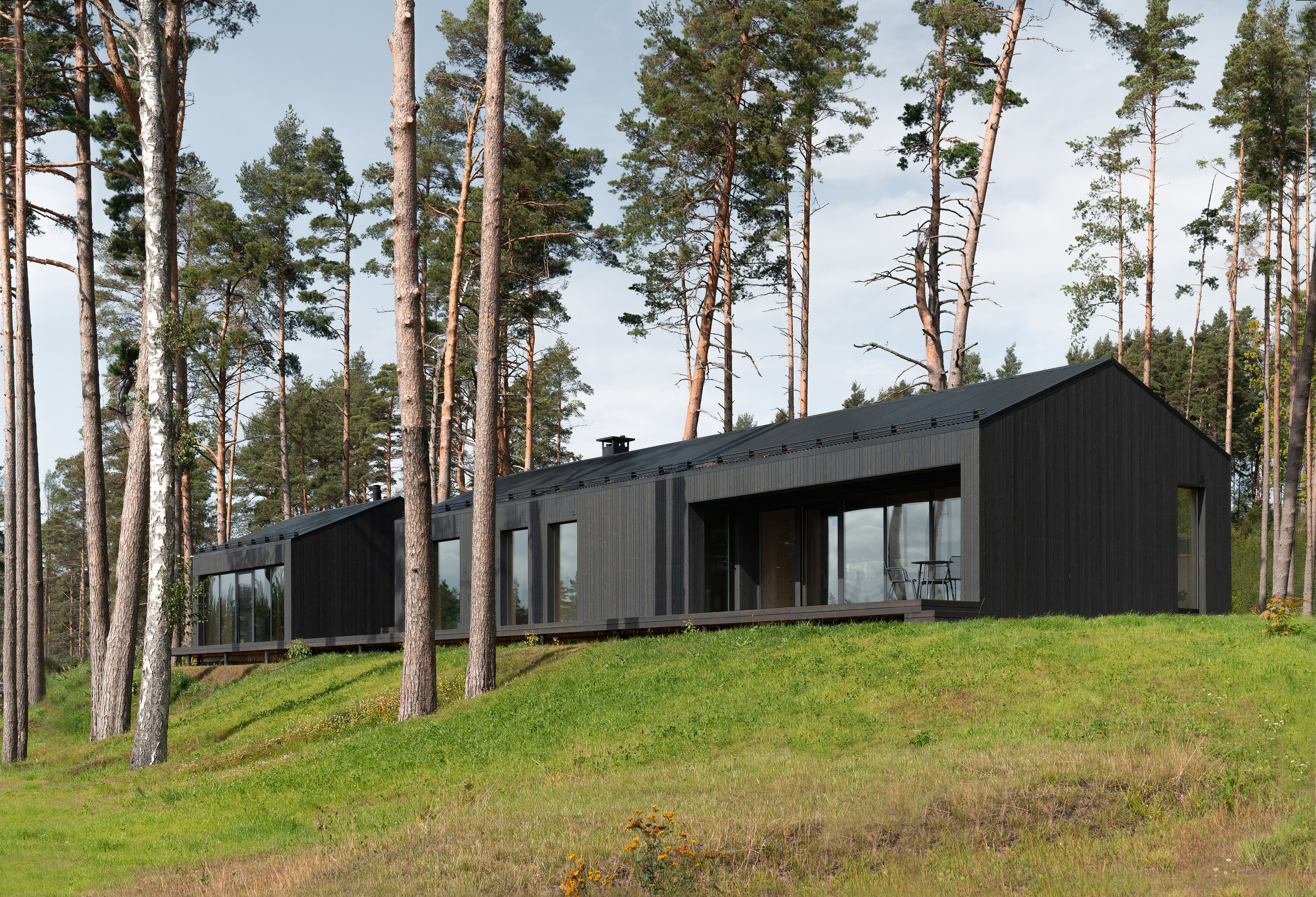 A compact timber house and annex by Delo Studio, merging prefab ...