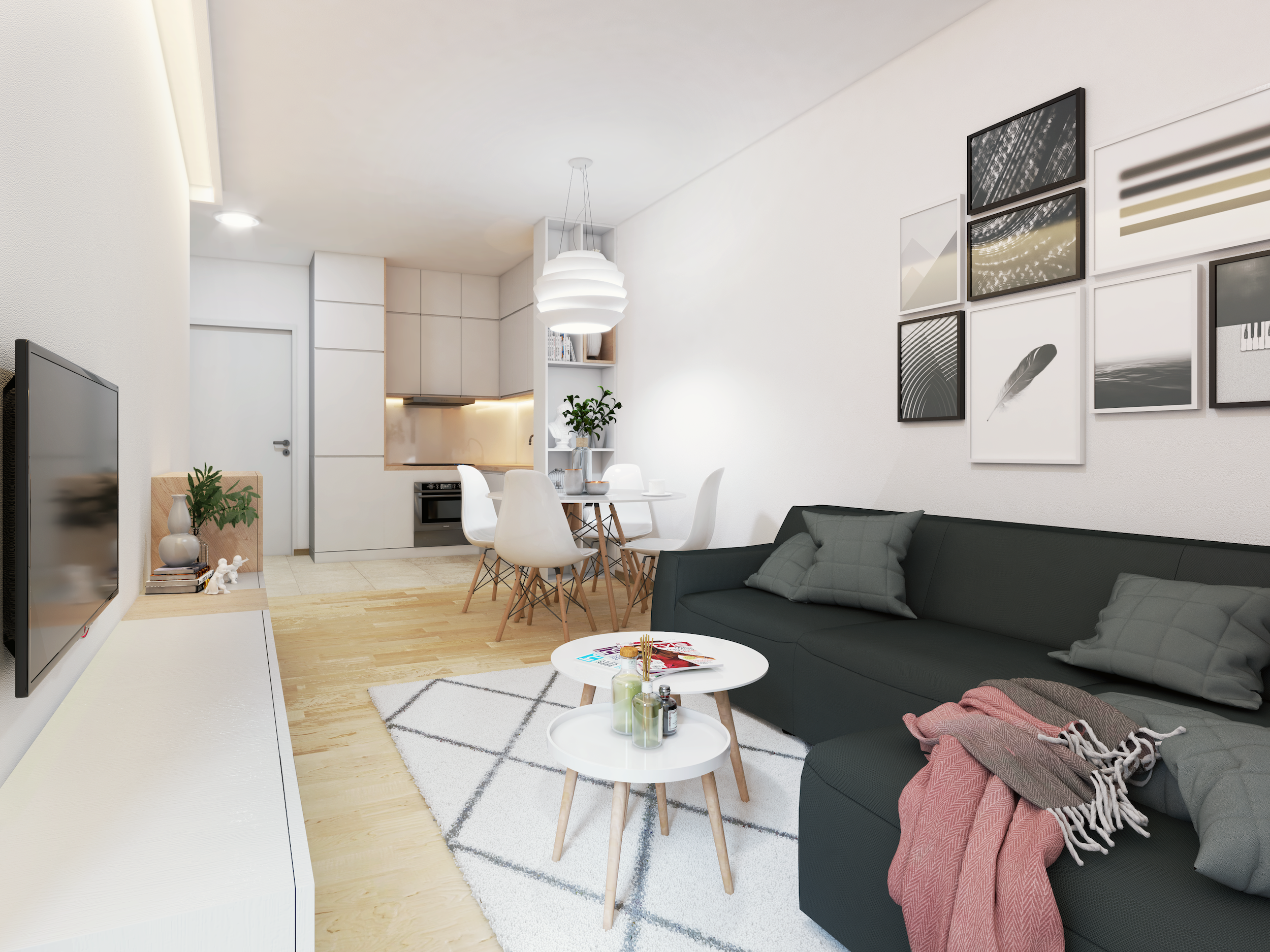 Modern Airbnb Apartment: Interior Design by Jelena Pilic Architecture ...