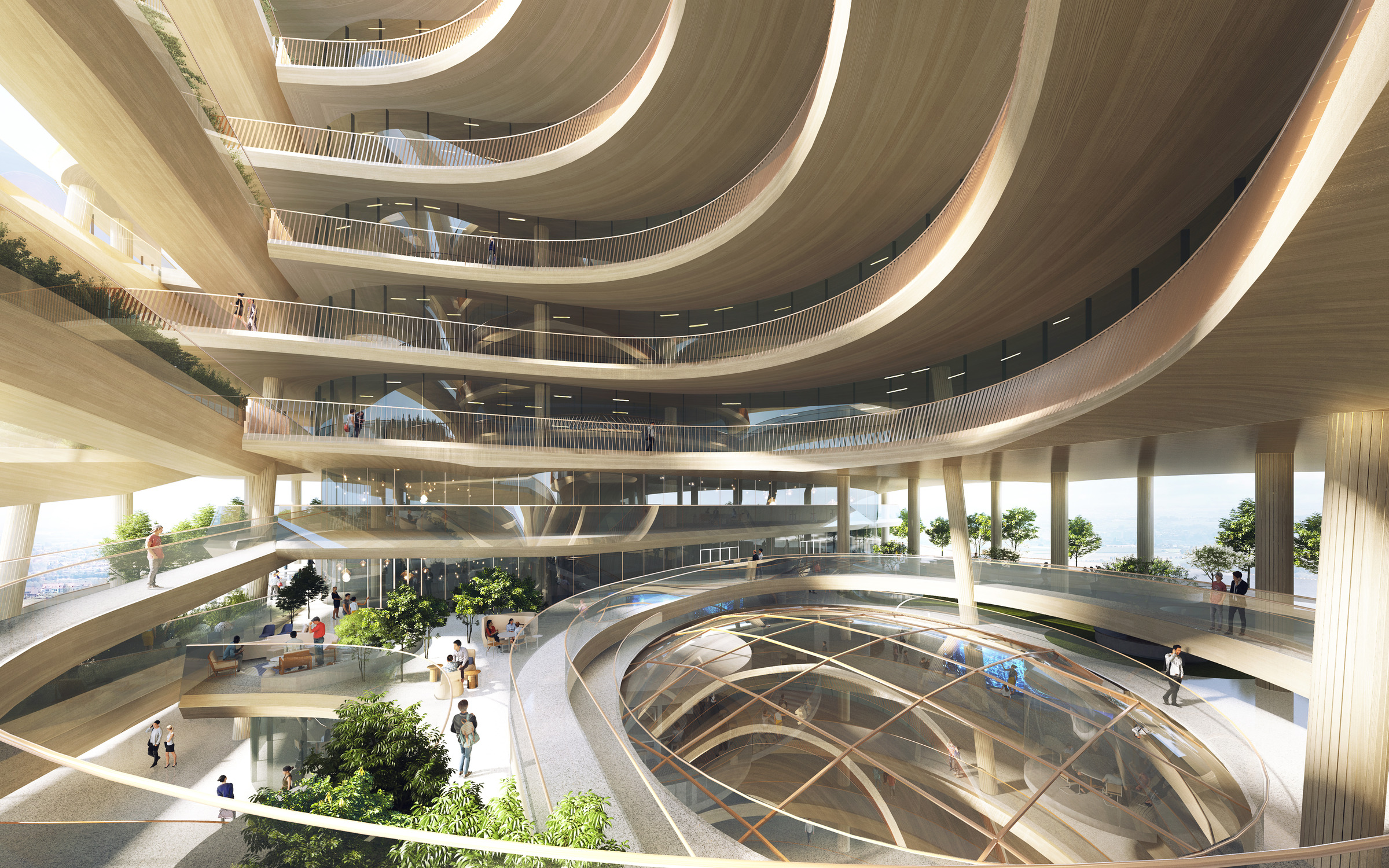 Hana Bank Headquarters by NBBJ - Architizer